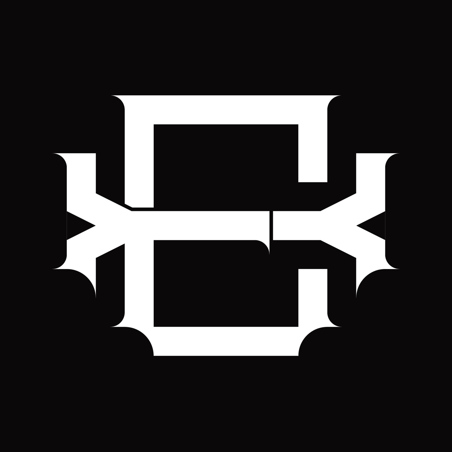 Xe Logo Monogram With Vintage Overlapping Linked Style Design Template