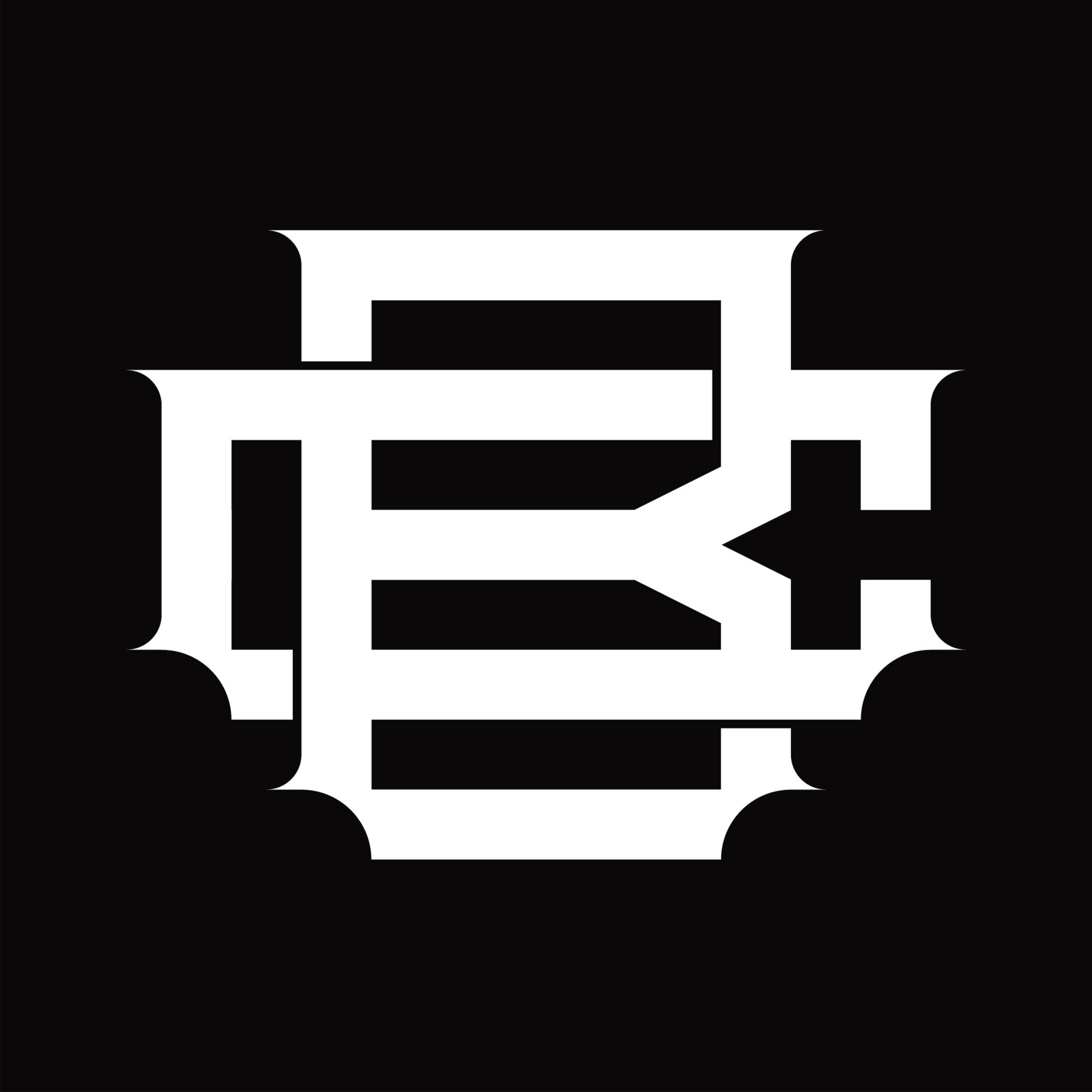 Cb Logo Monogram With Vintage Overlapping Linked Style Design Template