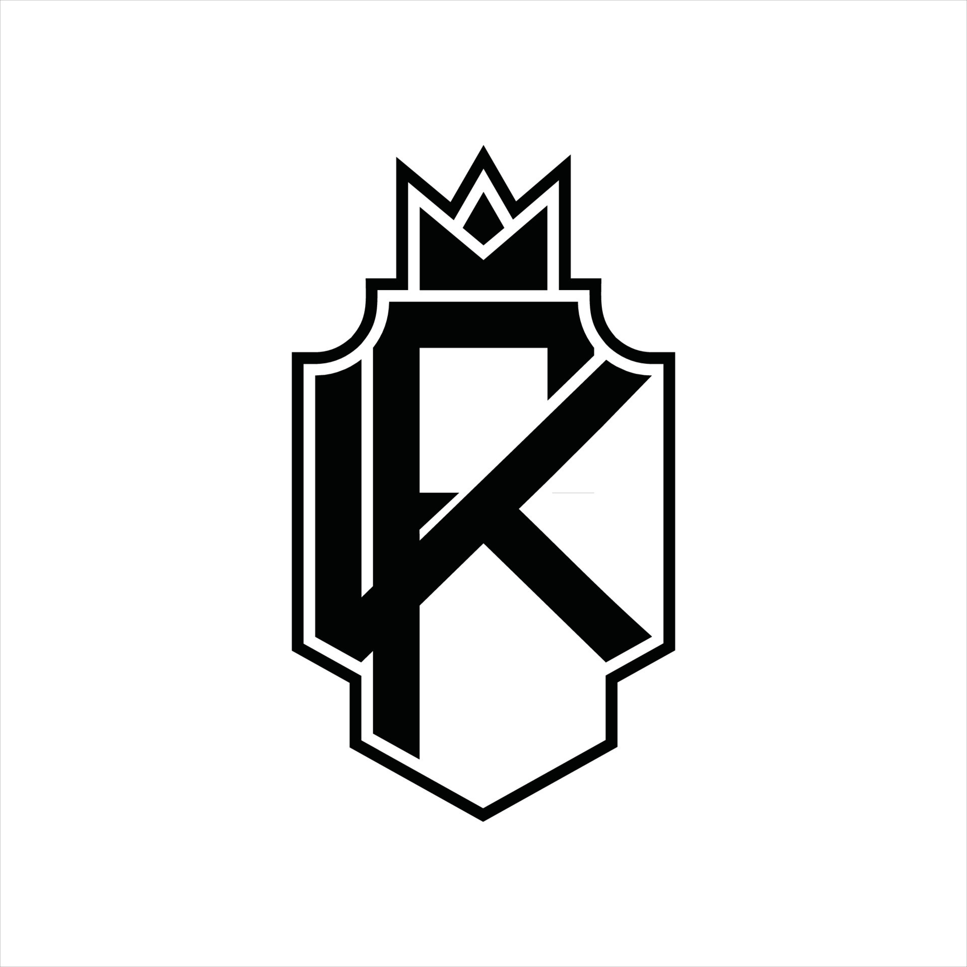 Fk Logo Monogram Design Template 16570971 Vector Art At Vecteezy