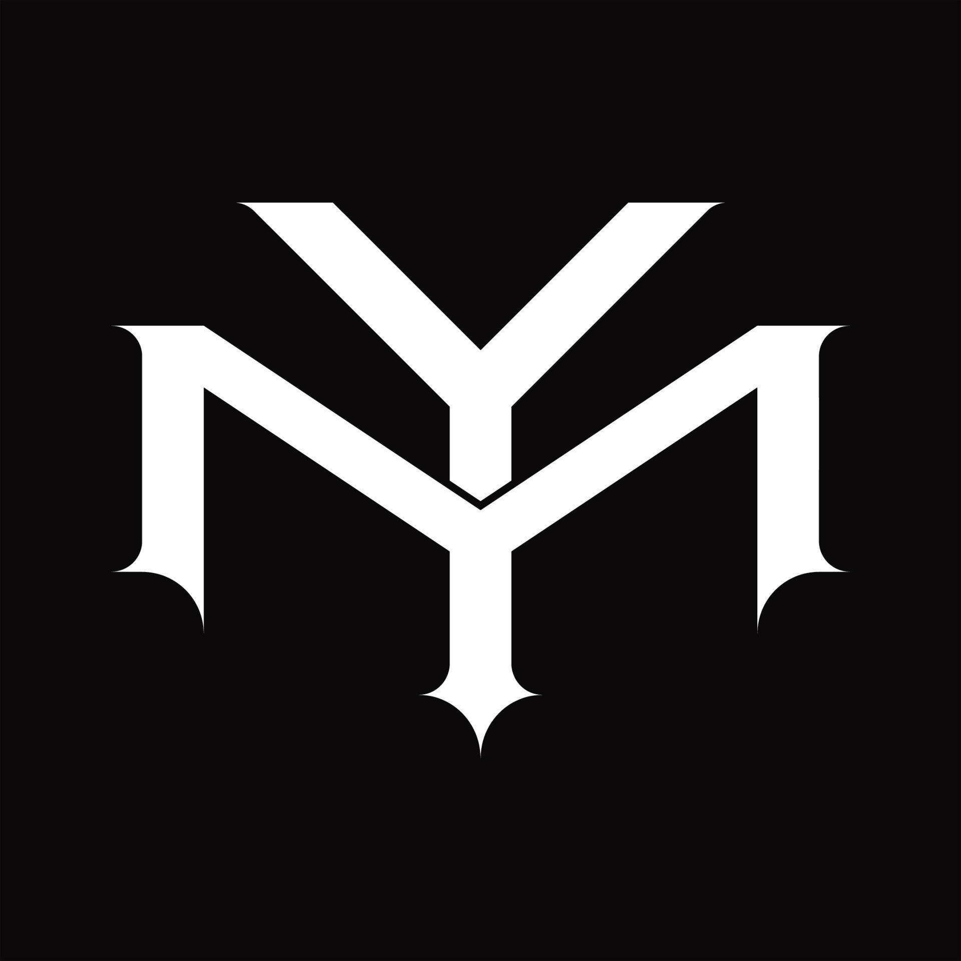 My Logo Monogram With Vintage Overlapping Linked Style Design Template 16571081 Vector Art At