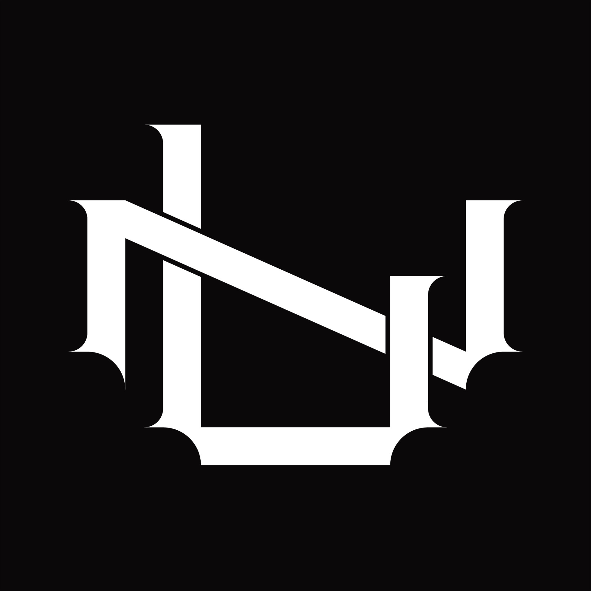 Nl Logo Monogram With Vintage Overlapping Linked Style Design Template 16571376 Vector Art At