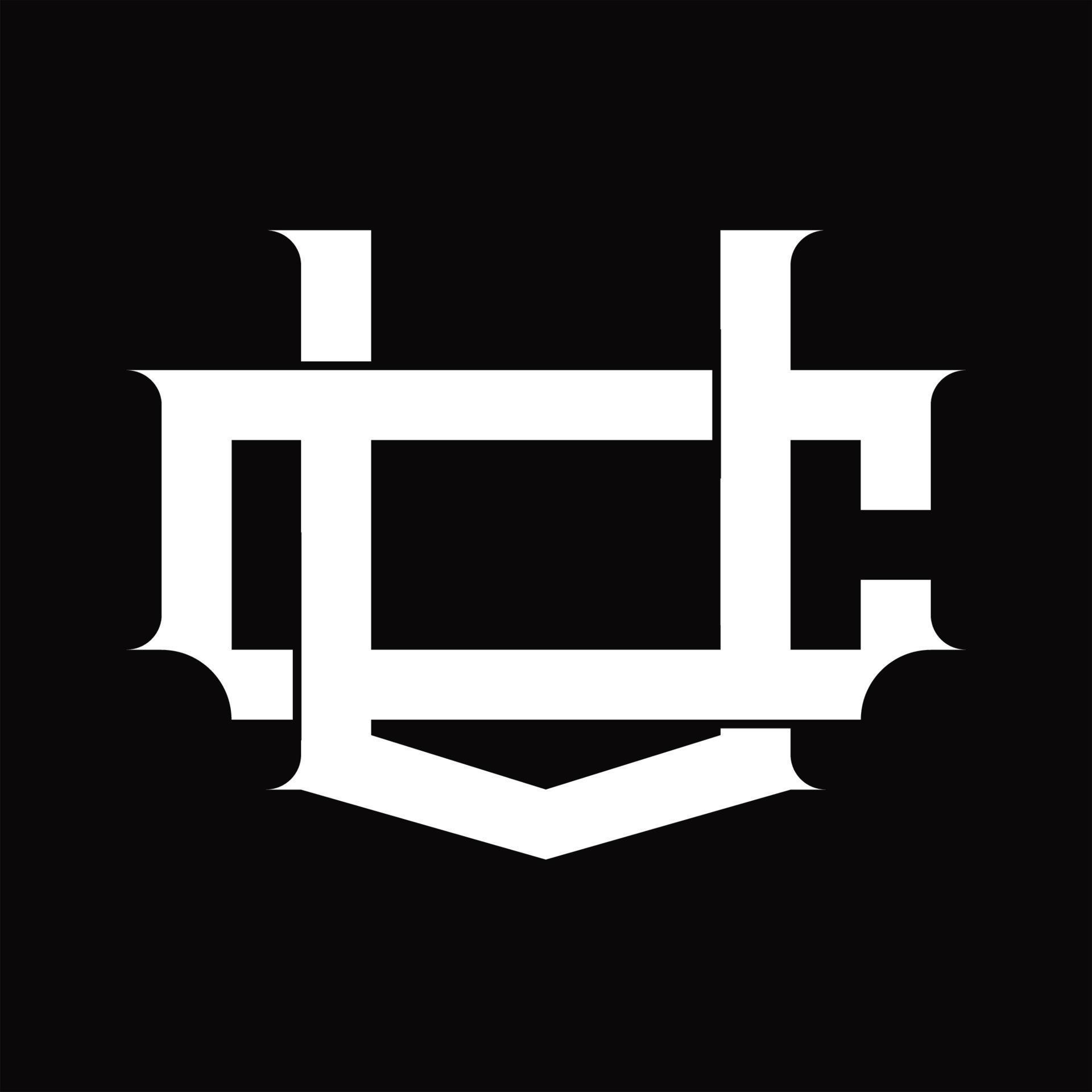 Cv Logo Monogram With Vintage Overlapping Linked Style Design Template