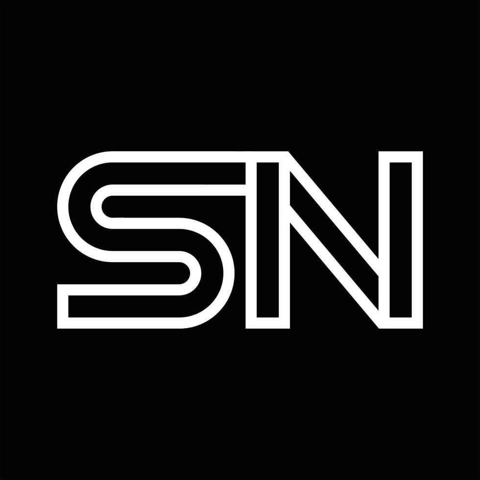 SN Logo monogram with line style negative space 16571964 Vector Art at ... SN Logo monogram with line style negative space 16571964 Vector Art at ...