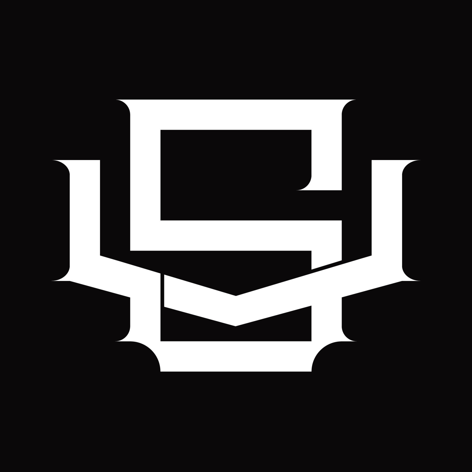 Vs Logo Monogram With Vintage Overlapping Linked Style Design Template