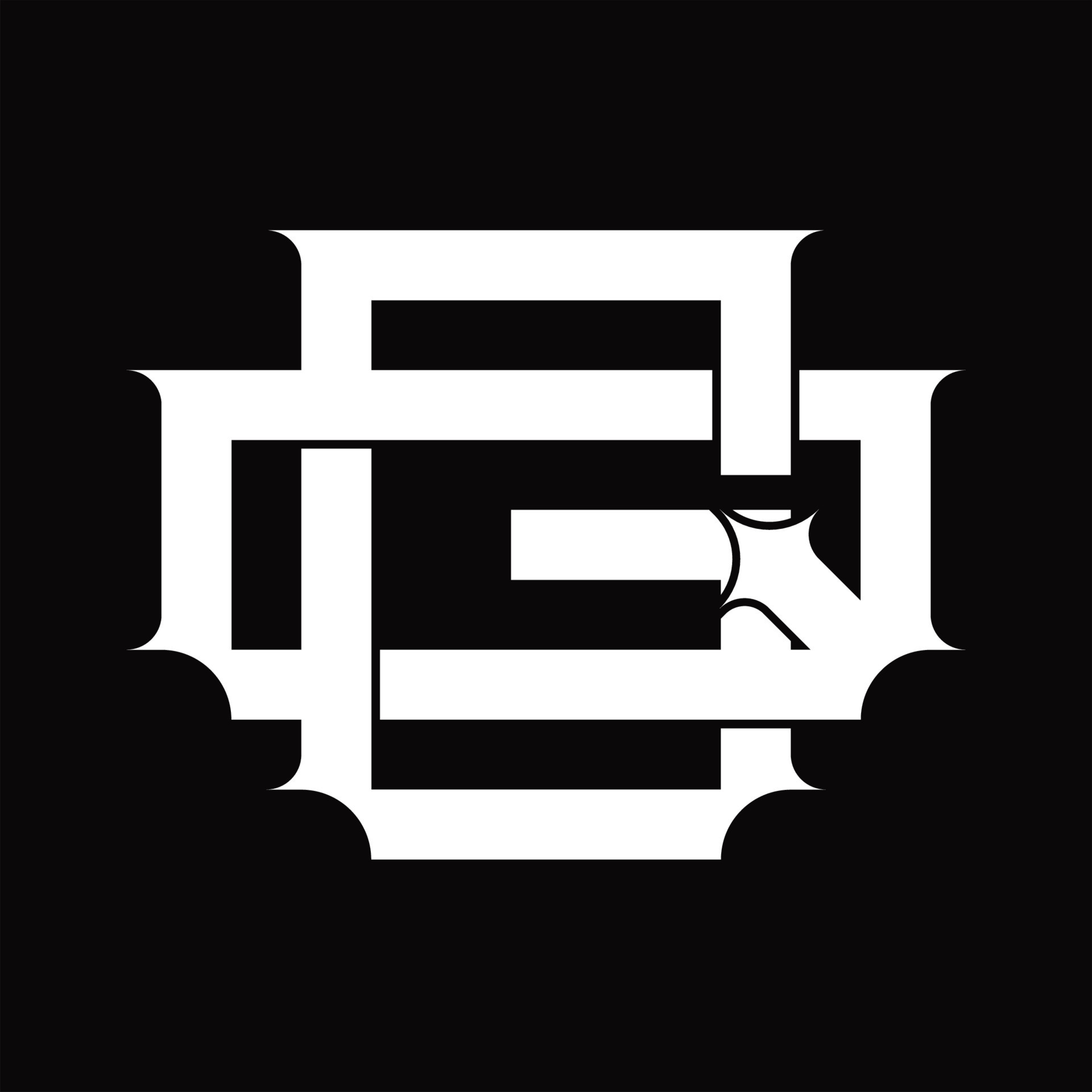Qg Logo Monogram With Vintage Overlapping Linked Style Design Template