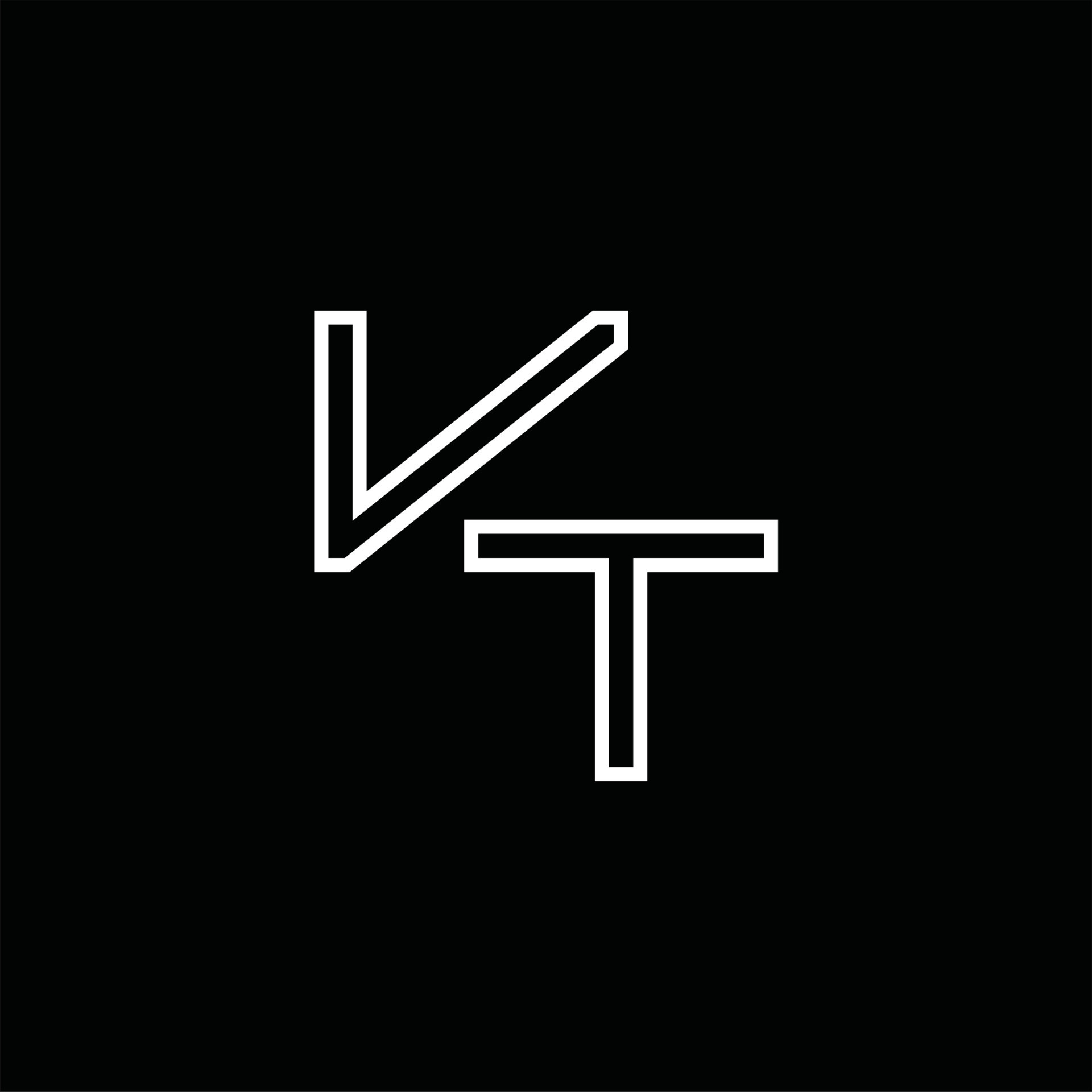 Vt Logo Monogram With Line Style Design Template 16573129 Vector Art At