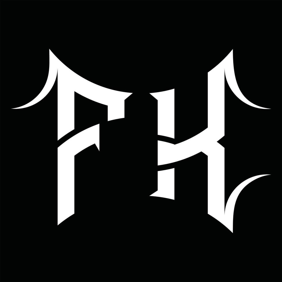 Fk Logo Monogram With Abstract Shape Design Template 16573554 Vector Art At Vecteezy