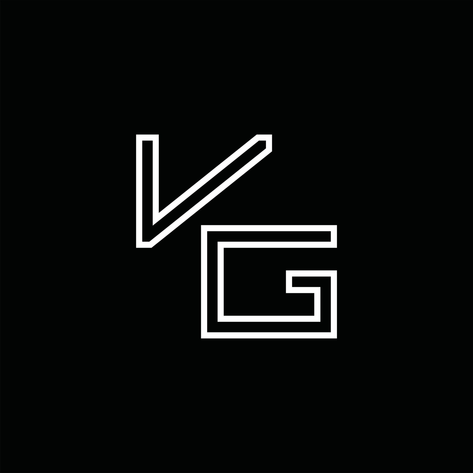 Vg Logo Monogram With Line Style Design Template 16573731 Vector Art At Vecteezy