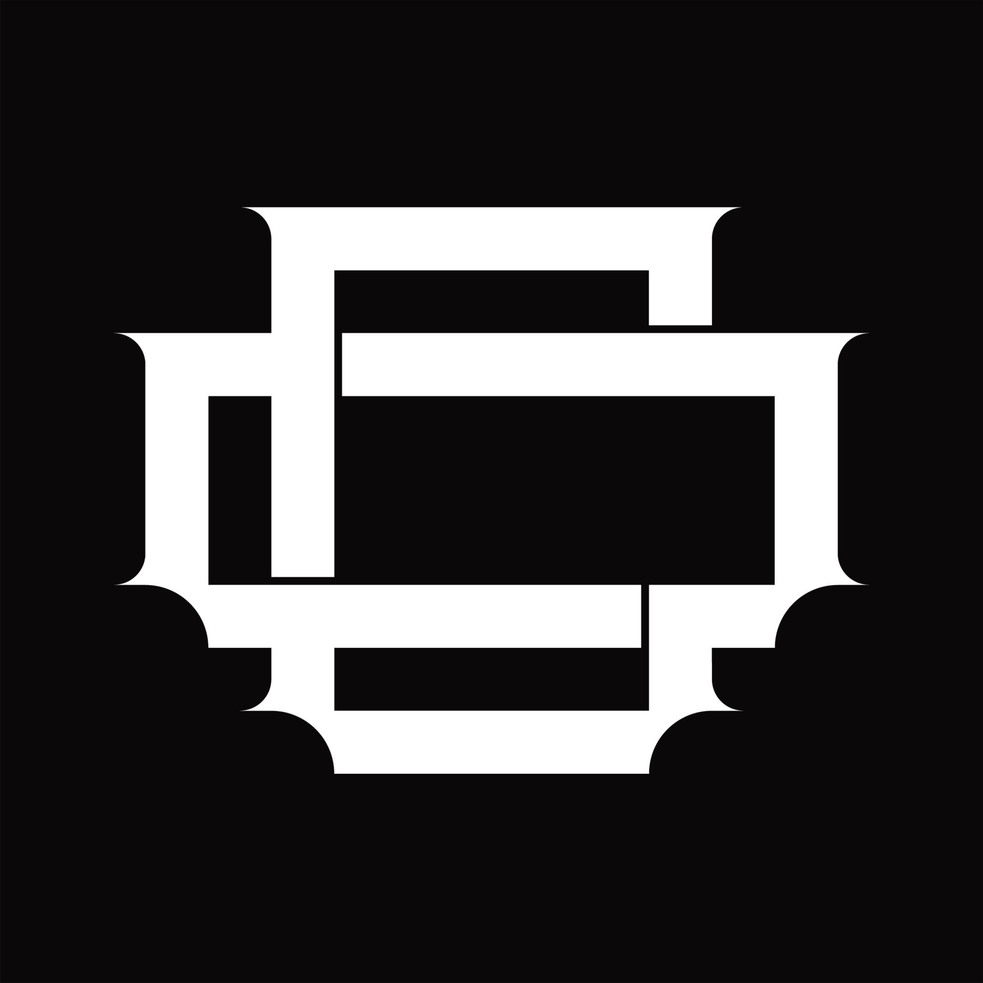 Oc Logo Monogram With Vintage Overlapping Linked Style Design Template
