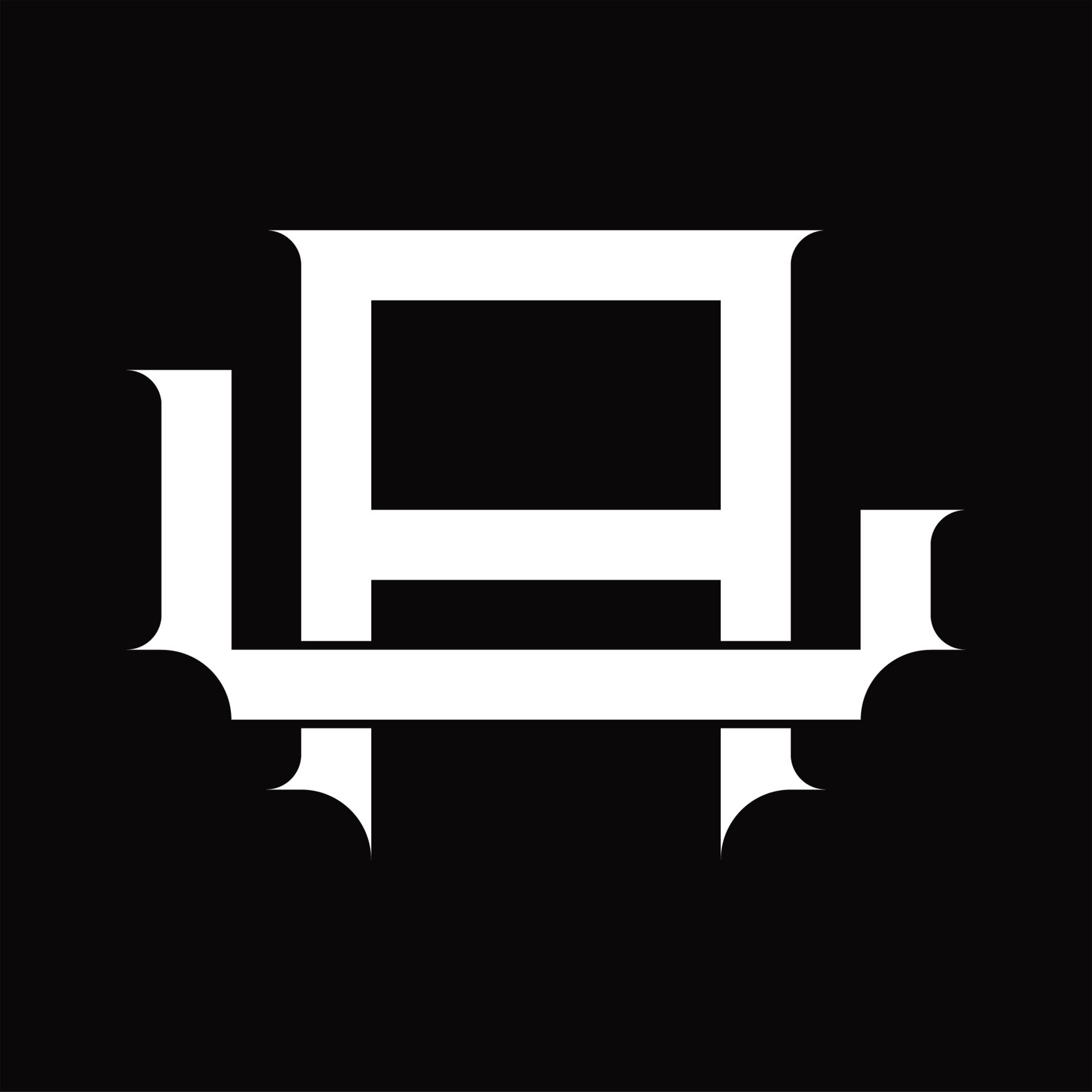 La Logo Monogram With Vintage Overlapping Linked Style Design Template 16573879 Vector Art At