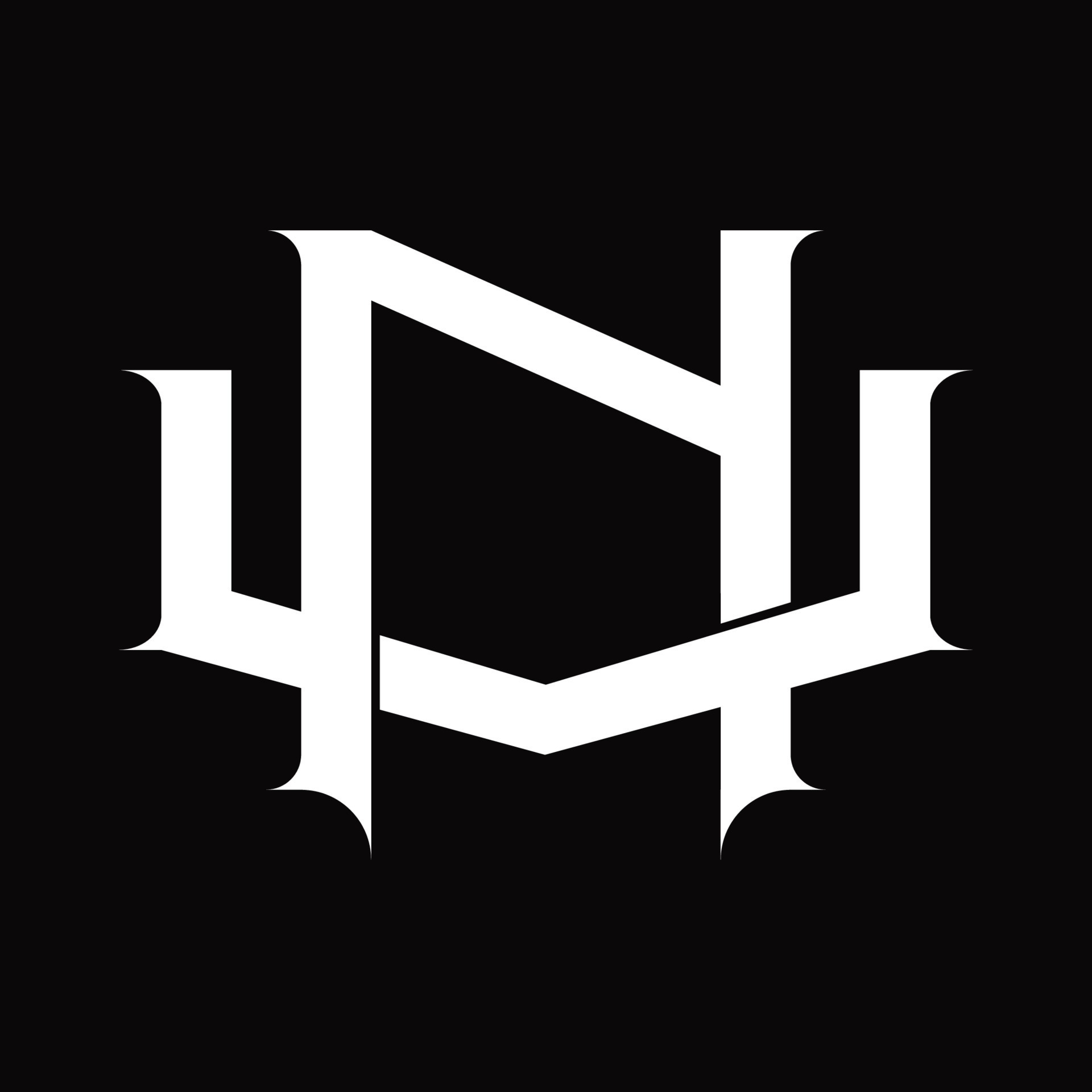 Vn Logo Monogram With Vintage Overlapping Linked Style Design Template 16574172 Vector Art At