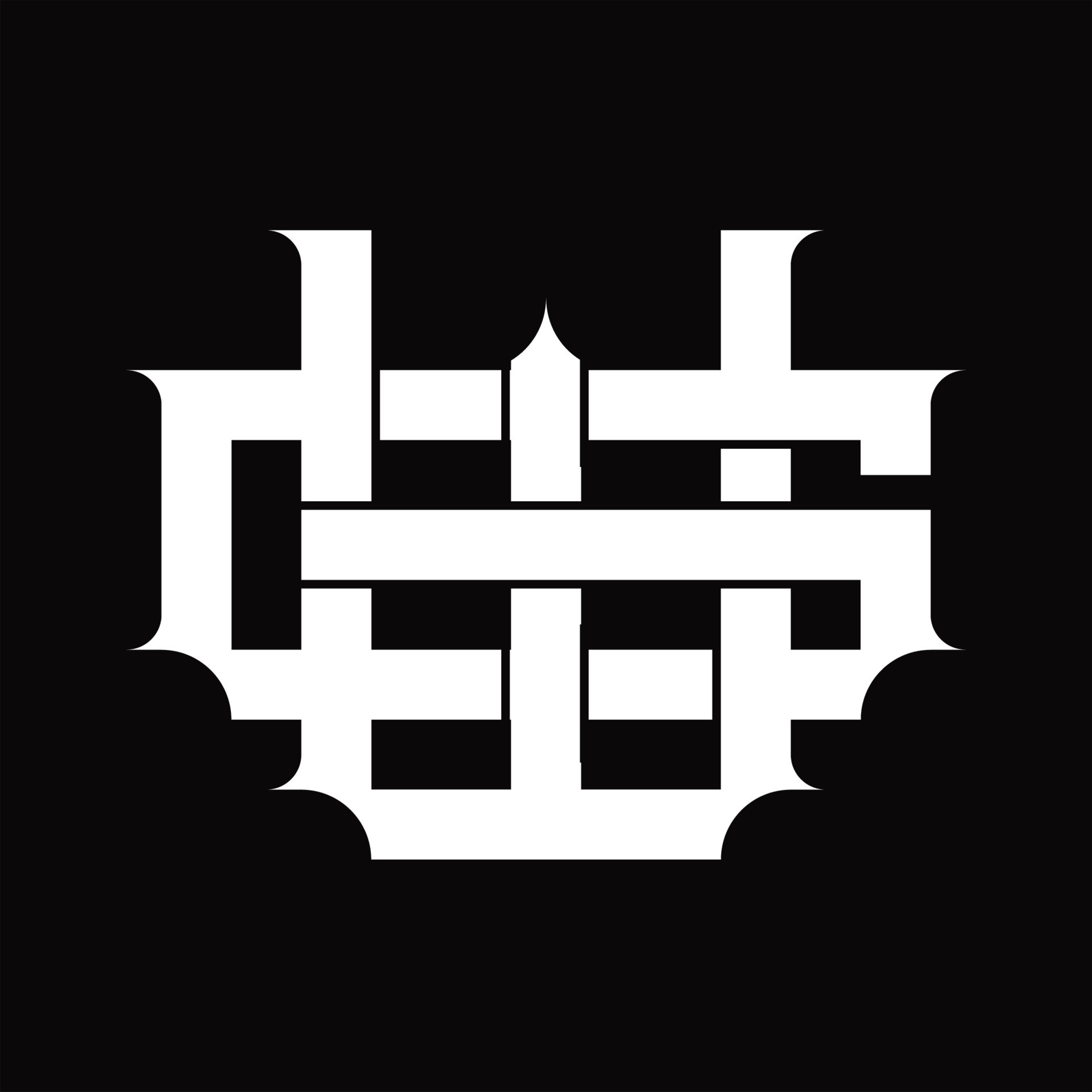 Gw Logo Monogram With Vintage Overlapping Linked Style Design Template