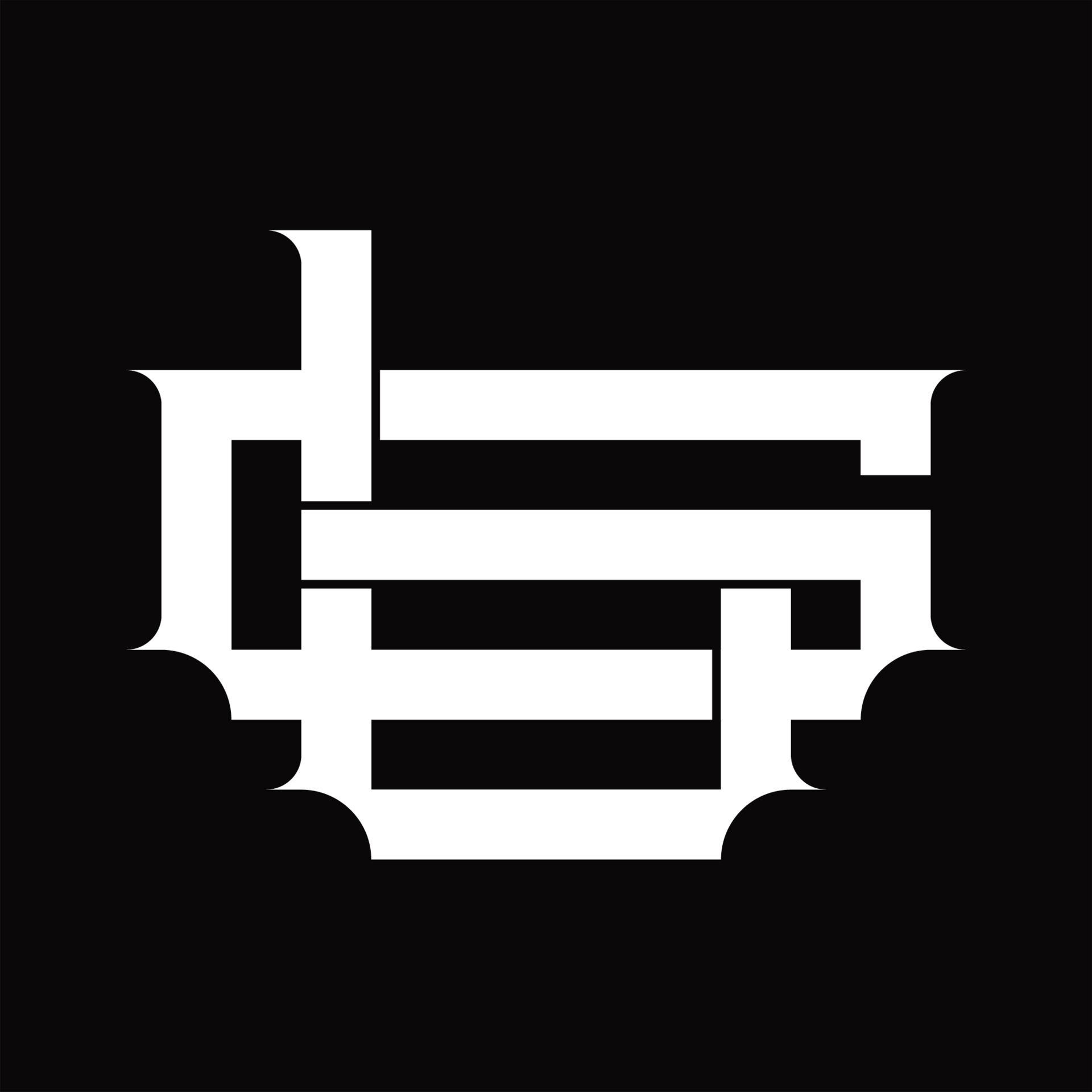 Gl Logo Monogram With Vintage Overlapping Linked Style Design Template