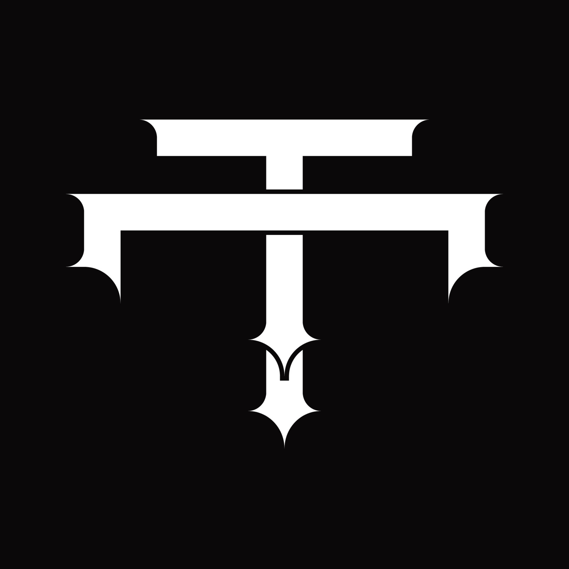 Tt Logo Monogram With Vintage Overlapping Linked Style Design Template