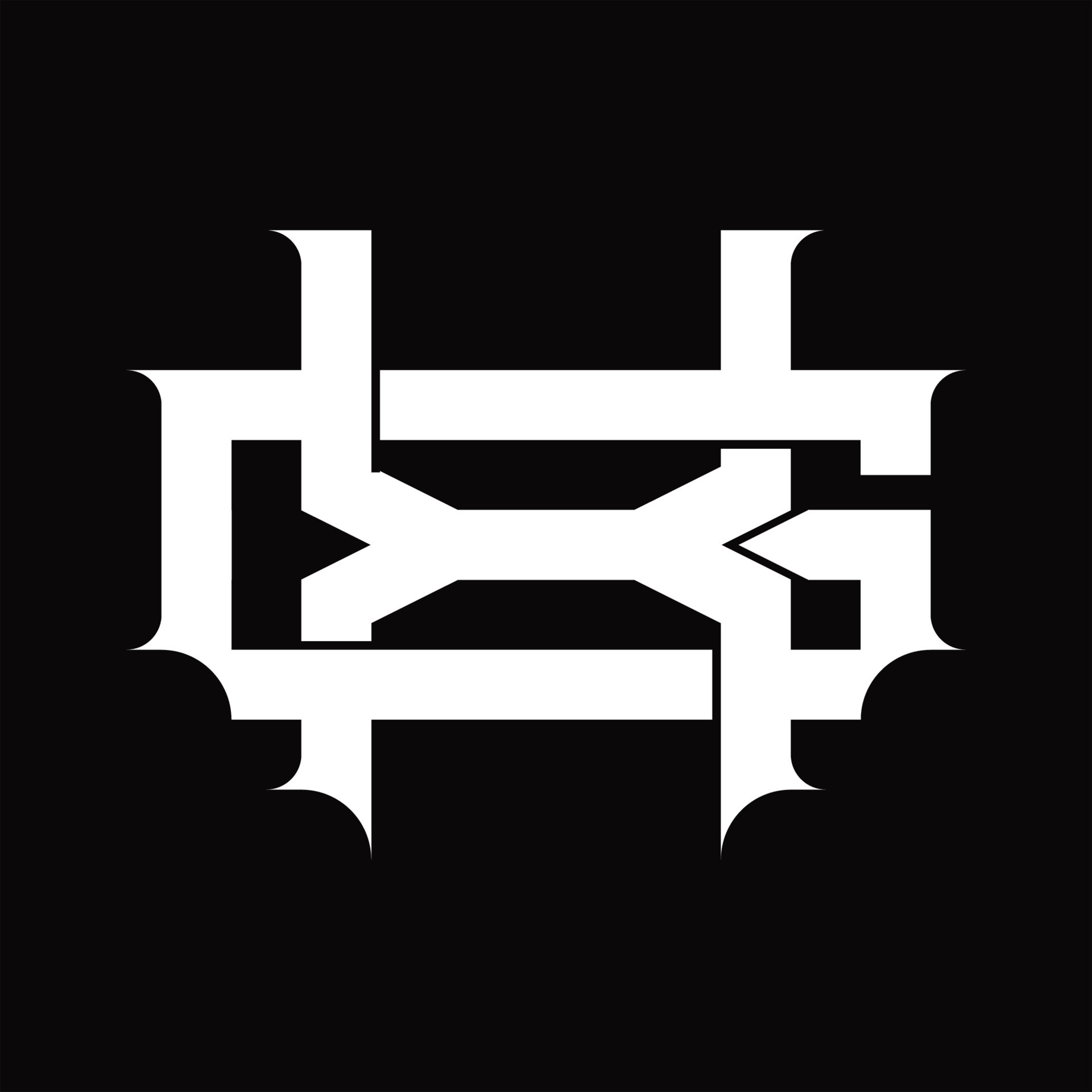 Gx Logo Monogram With Vintage Overlapping Linked Style Design Template
