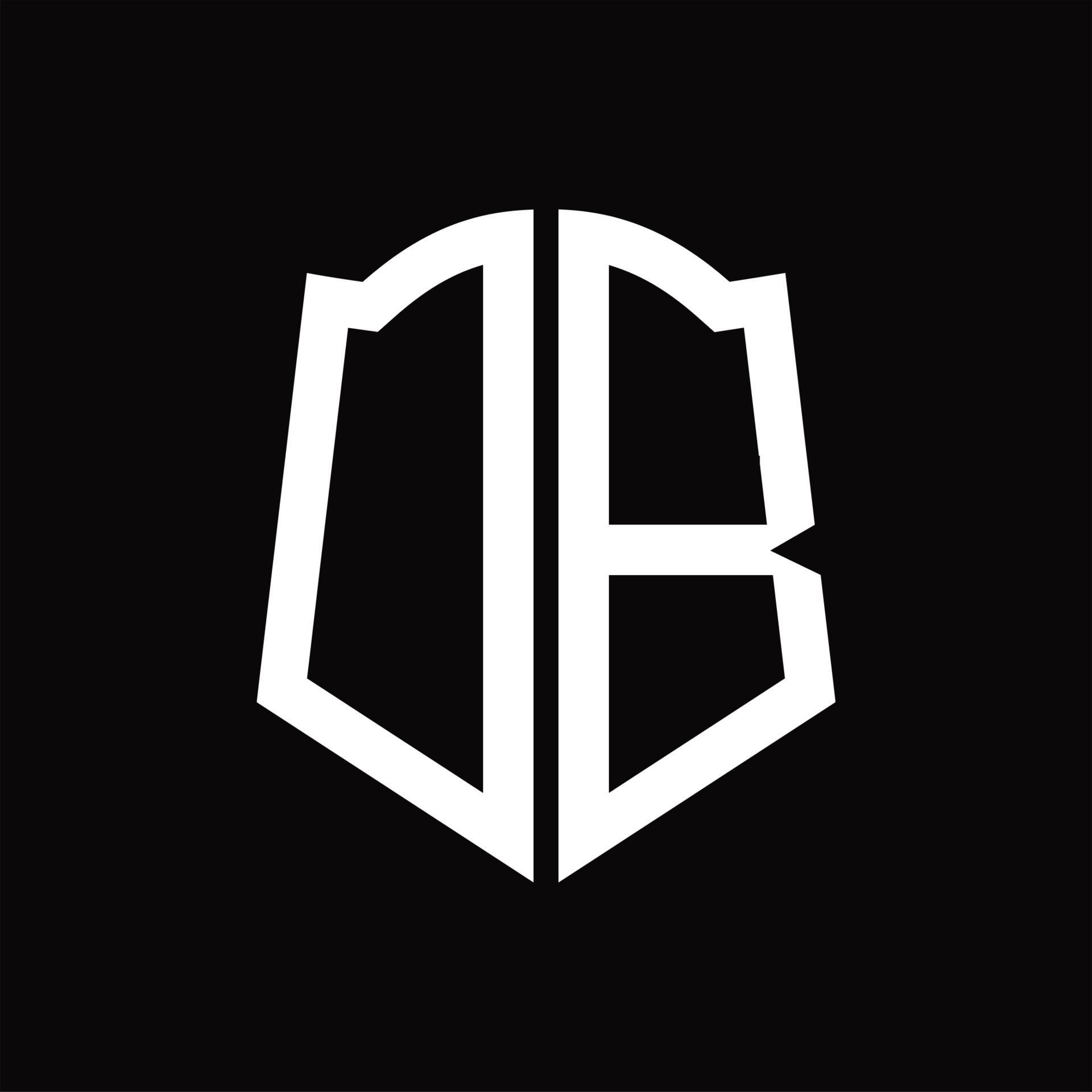 Db Logo Monogram With Shield Shape Ribbon Design Template 16576464 Vector Art At Vecteezy