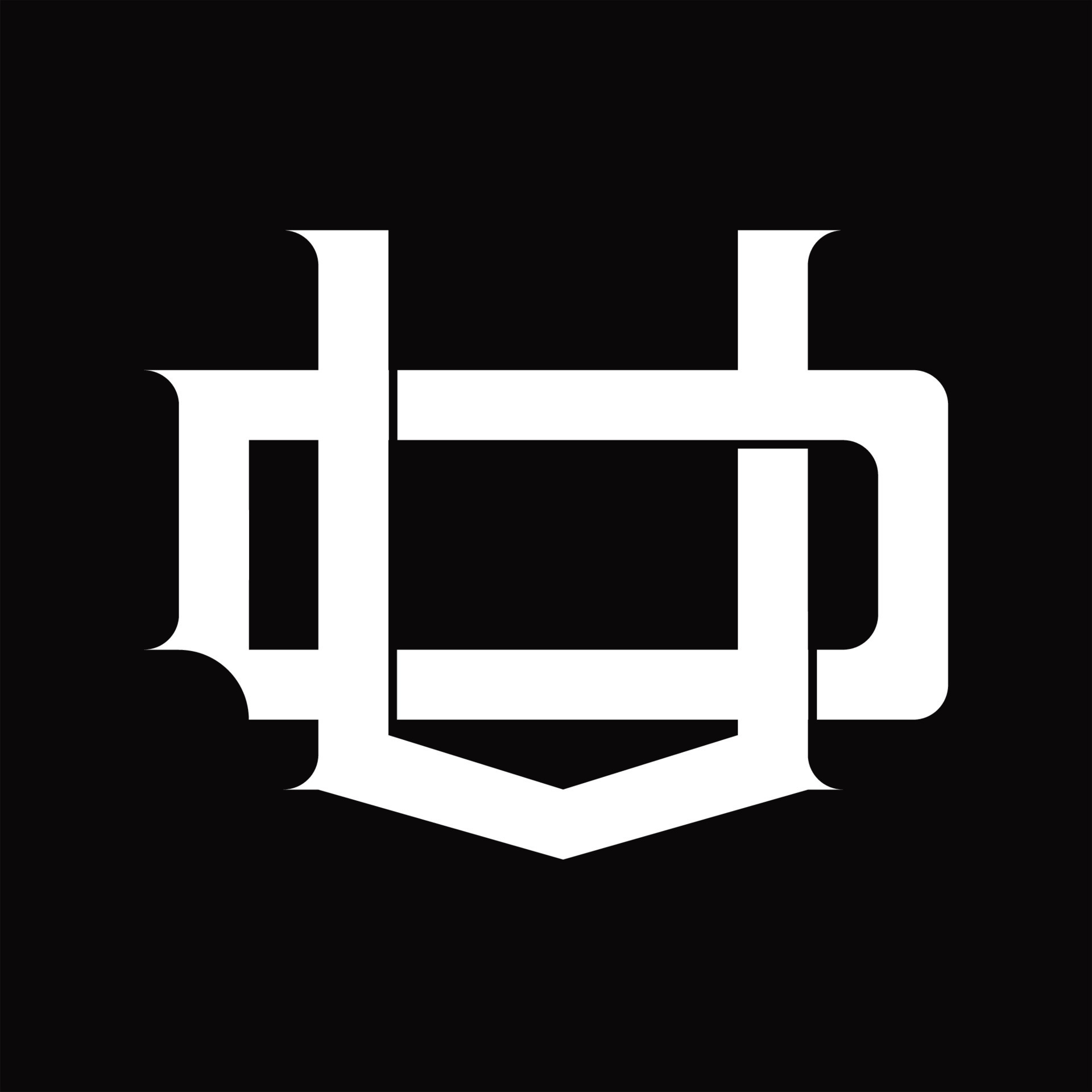 Dv Logo Monogram With Vintage Overlapping Linked Style Design Template 16576590 Vector Art At