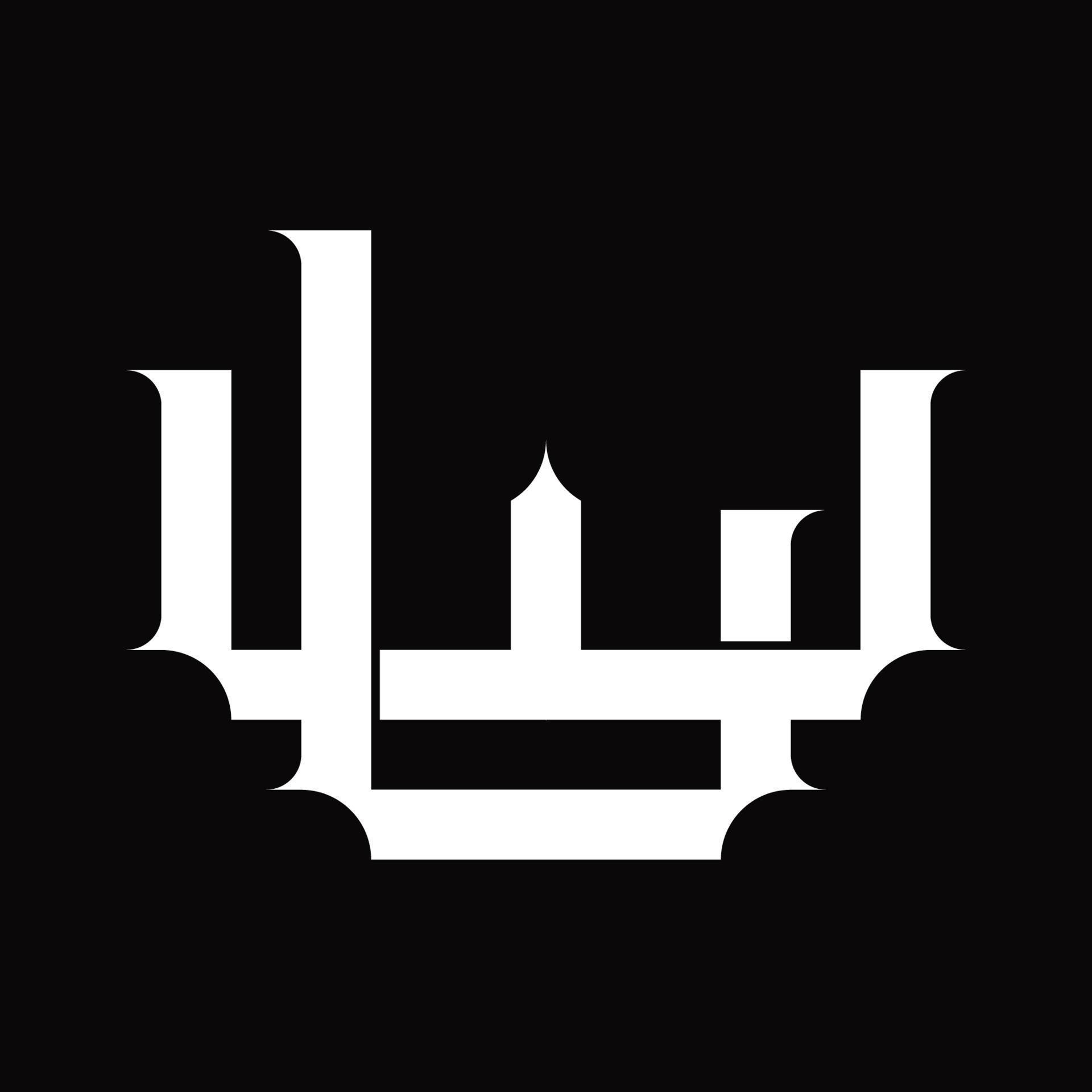 Wl Logo Monogram With Vintage Overlapping Linked Style Design Template 16576592 Vector Art At