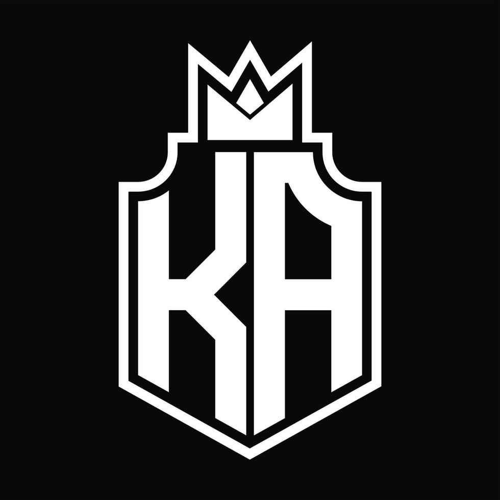 KA Logo monogram design template 16576847 Vector Art at Vecteezy
