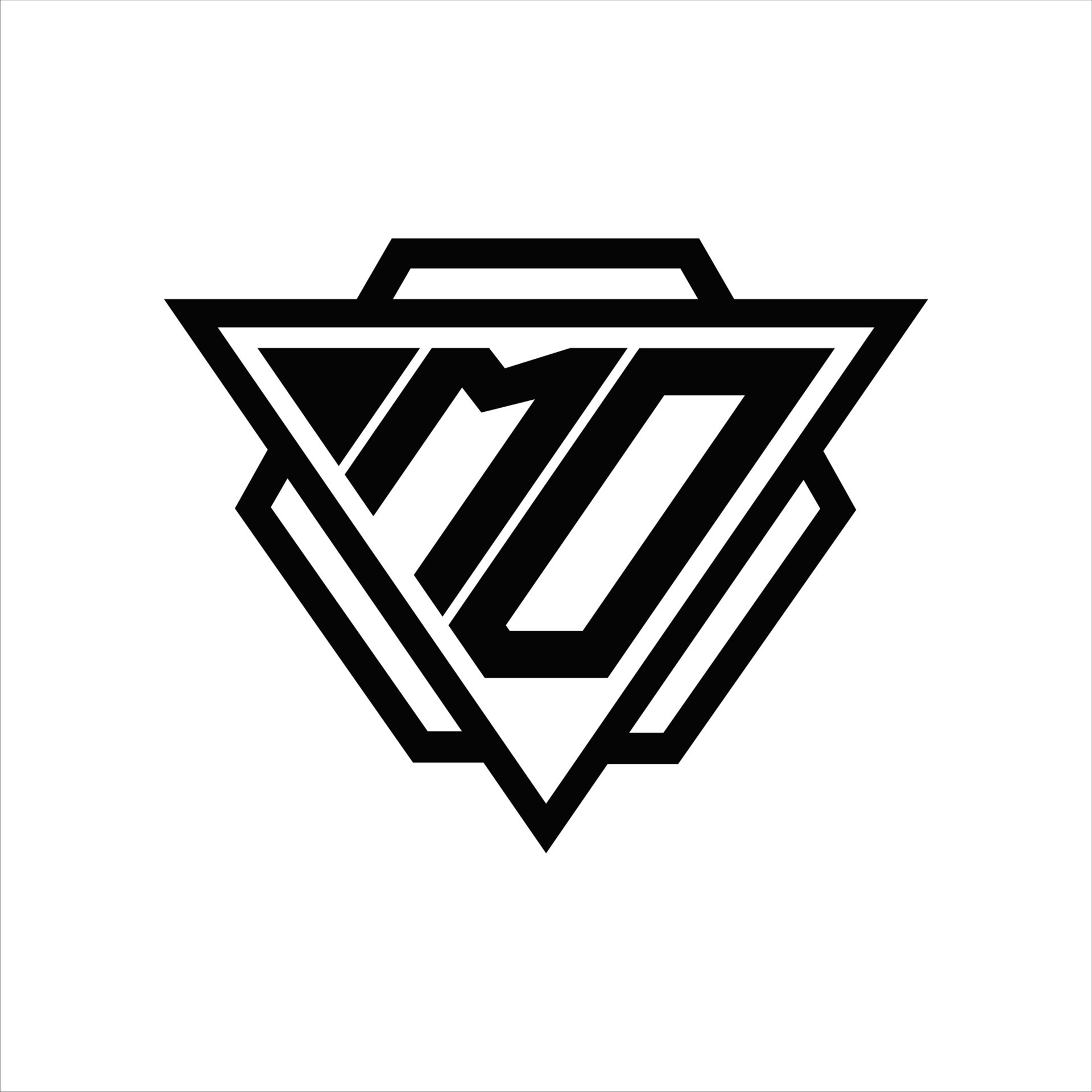 MD Logo monogram with triangle and hexagon template 16577933 Vector Art ... MD Logo monogram with triangle and hexagon template 16577933 Vector Art ...