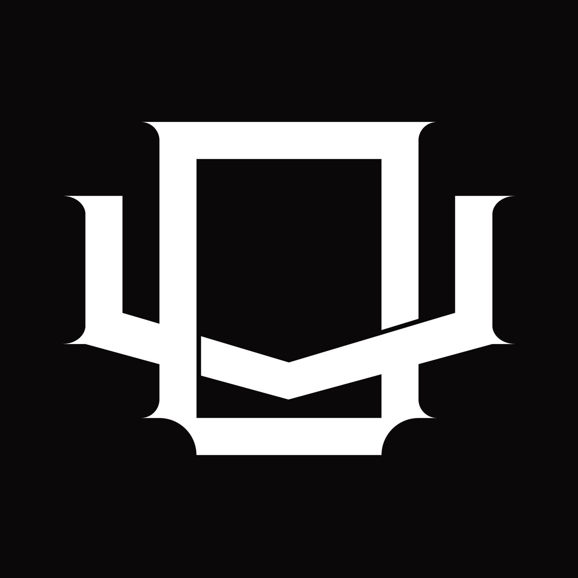 Vo Logo Monogram With Vintage Overlapping Linked Style Design Template