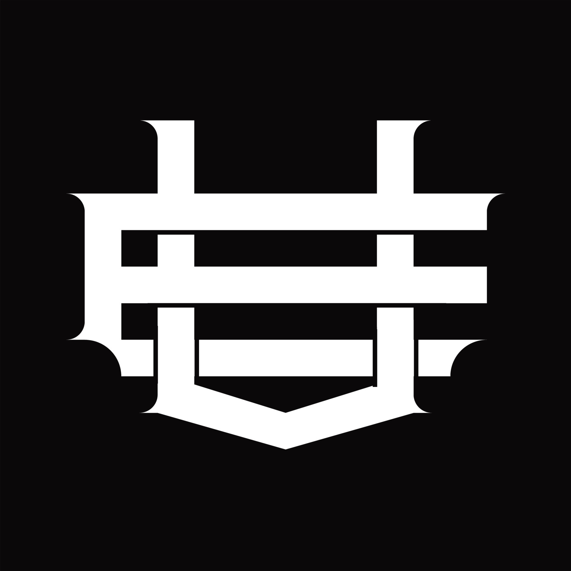 Ev Logo Monogram With Vintage Overlapping Linked Style Design Template