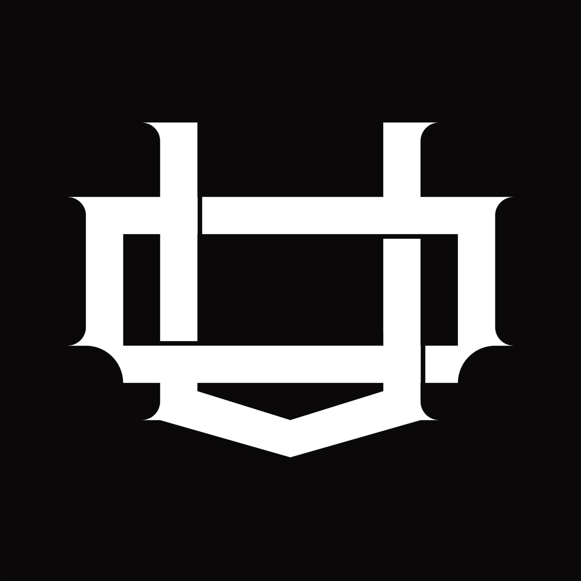 Ov Logo Monogram With Vintage Overlapping Linked Style Design Template