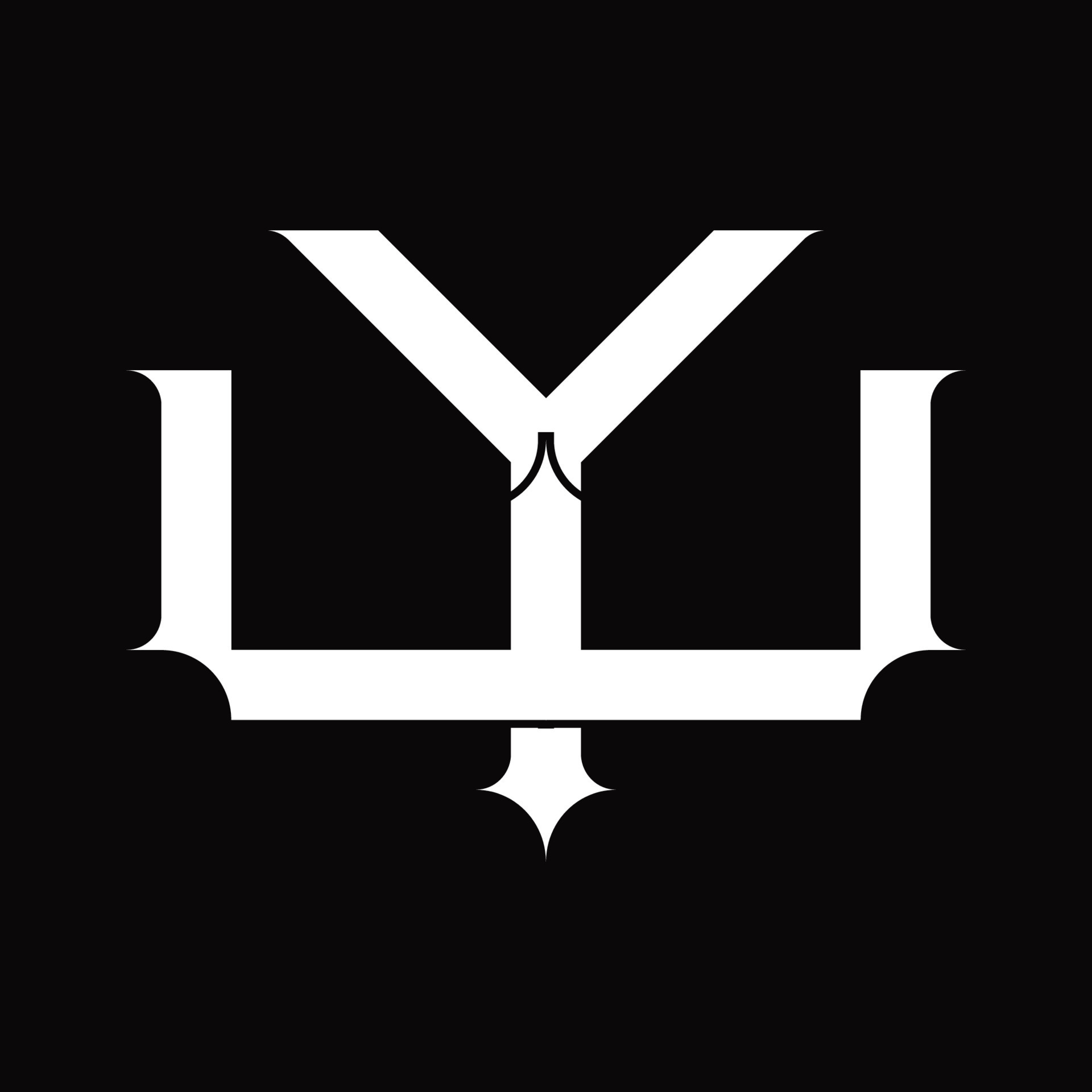Wy Logo Monogram With Vintage Overlapping Linked Style Design Template