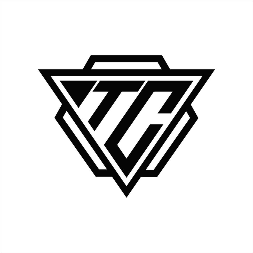 TC Logo monogram with triangle and hexagon template 16580313 Vector Art ... TC Logo monogram with triangle and hexagon template 16580313 Vector Art ...