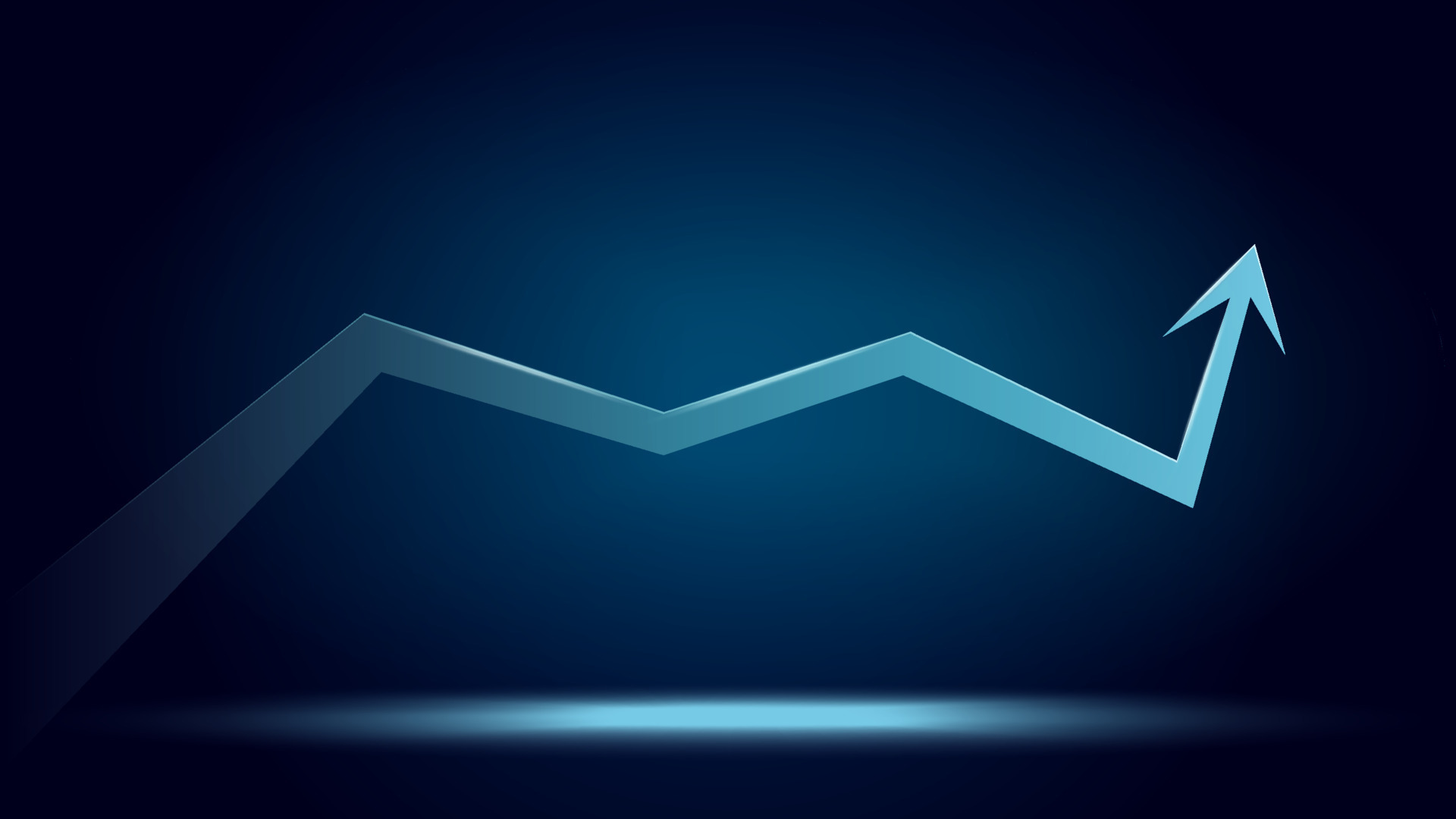 Upward trend arrow on dark blue background. Vector illustration ... Upward trend arrow on dark blue background. Vector illustration ...
