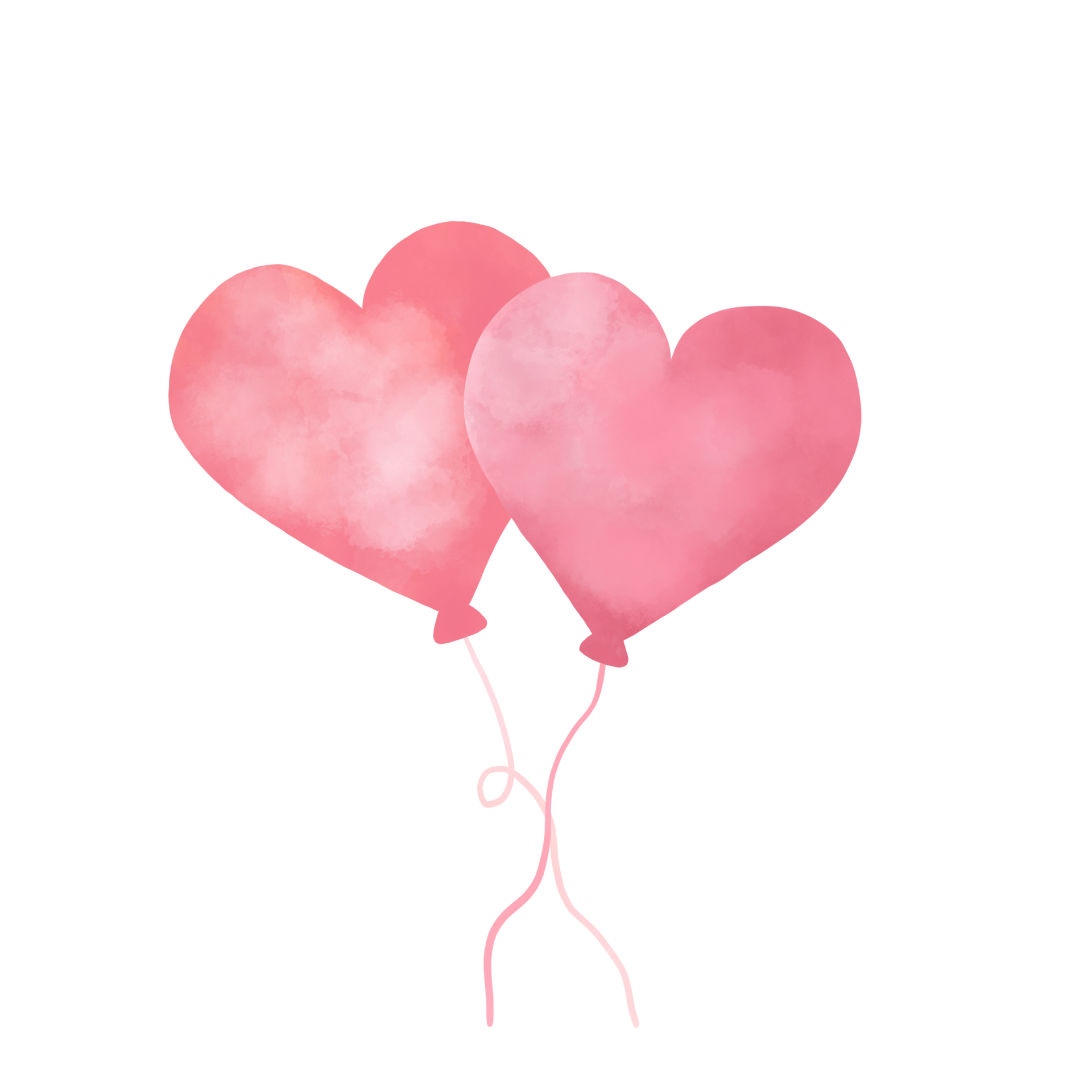 Pink Balloons. Valentine Day. Valentine Balloon Heart. Valentine symbol ...