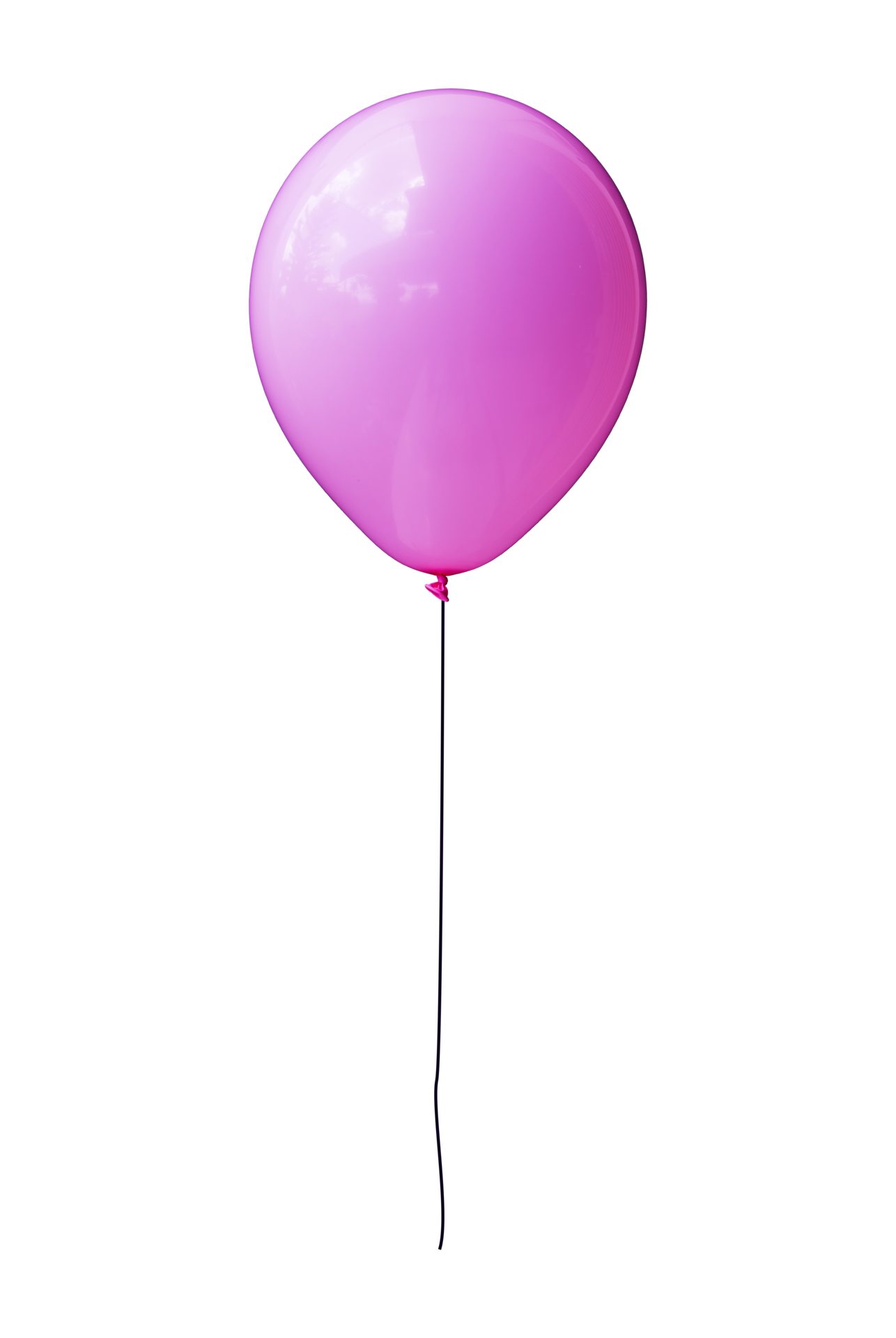 Helium Balloon In Purple Color With A Rope Isolated Background 16586584 Png