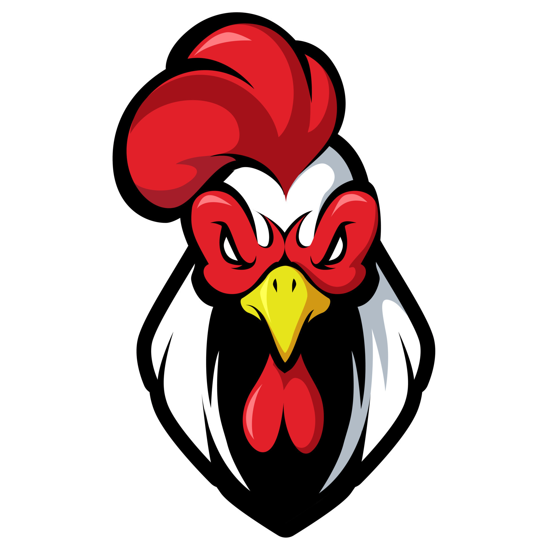Chicken rooster head mascot design logo vector 16588219 Vector Art at ... Chicken rooster head mascot design logo vector 16588219 Vector Art at ...