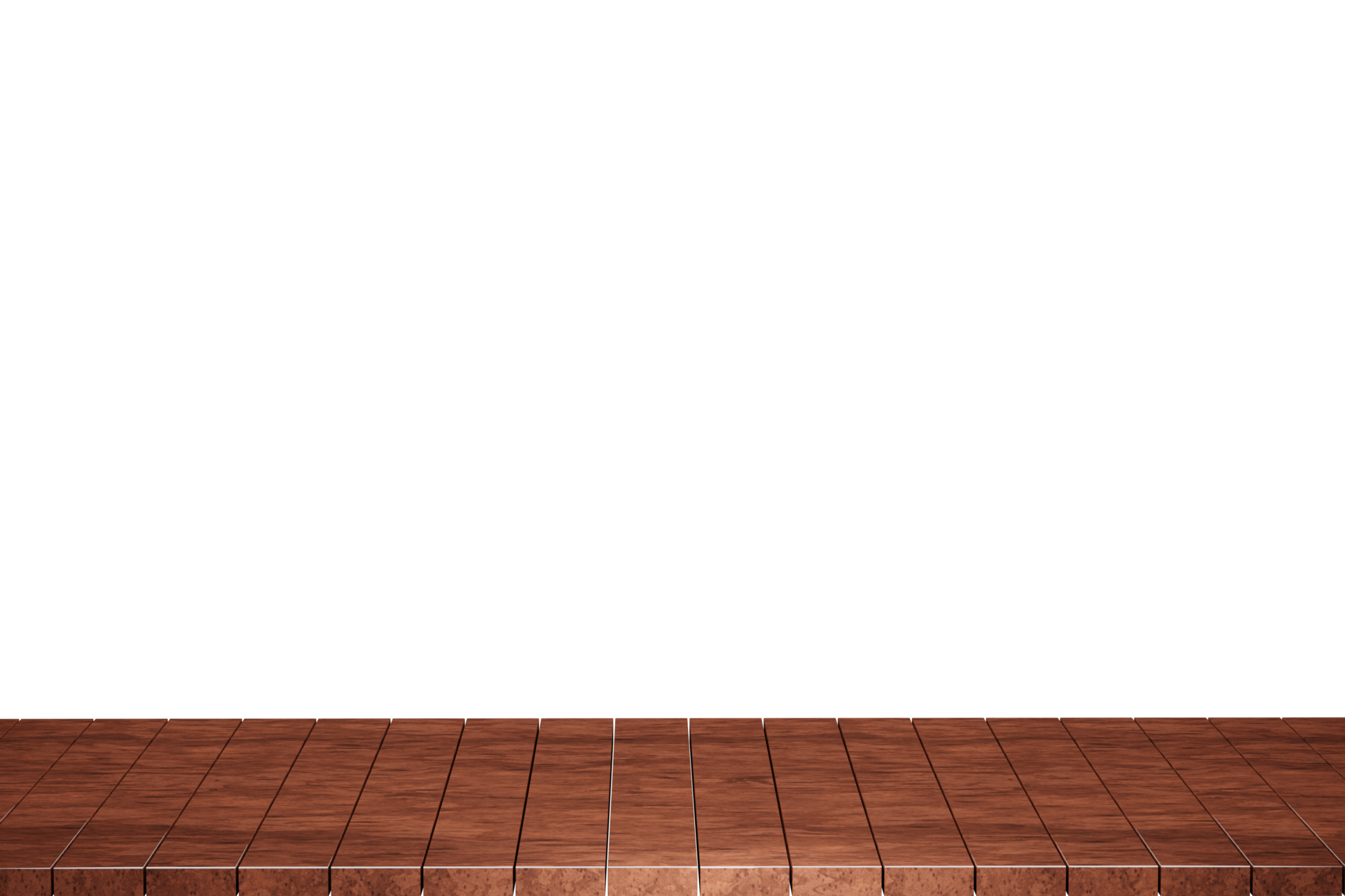 Wooden table, wood table top front view 3d render isolated 16589395 PNG