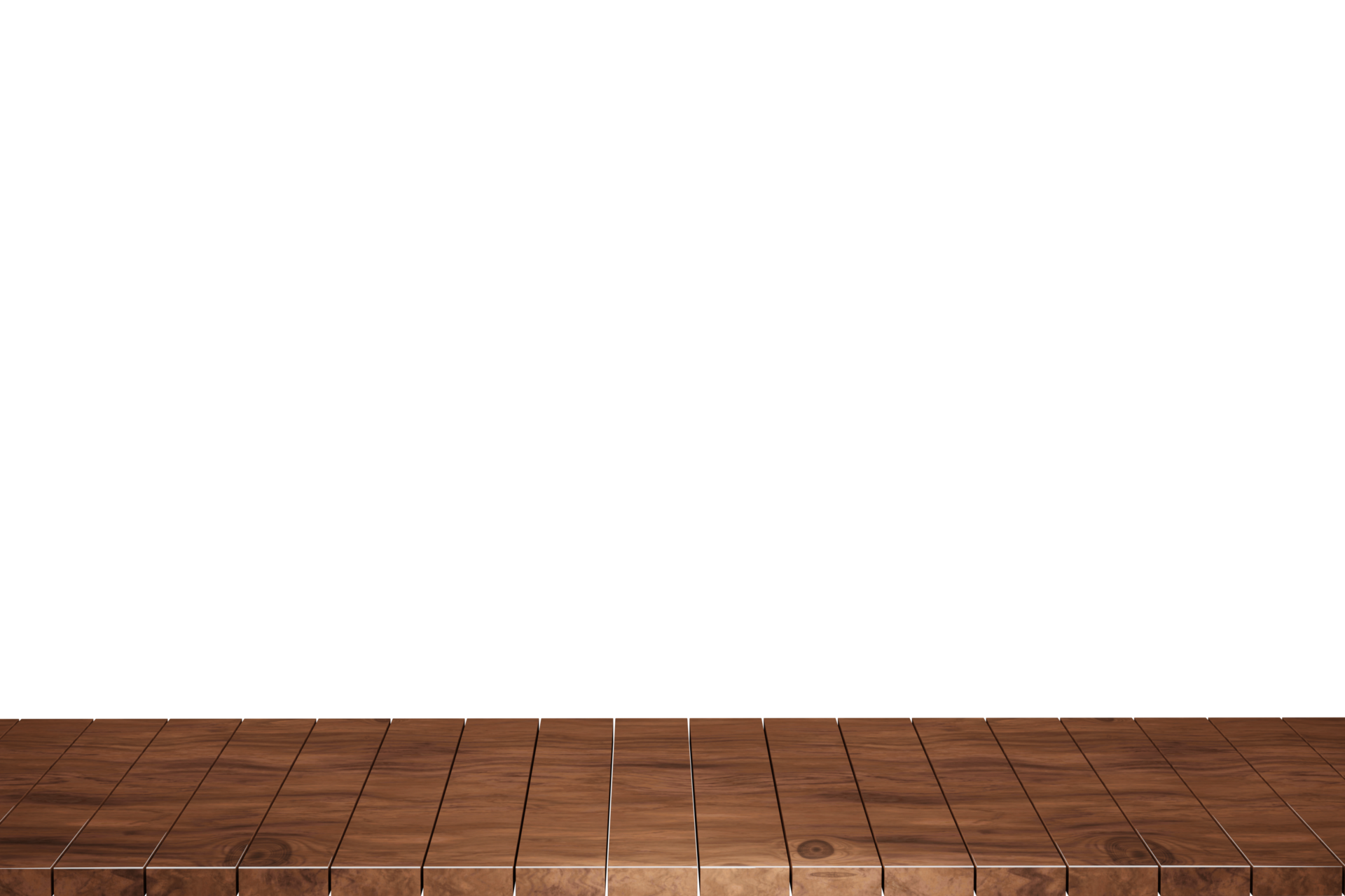 Wooden table, wood table top front view 3d render isolated 16589401 PNG