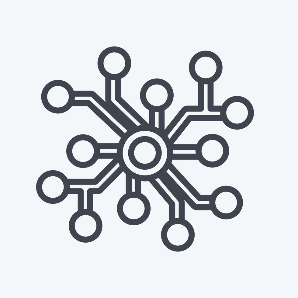 Icon Neural Network. related to Machine Learning symbol. line style ... Icon Neural Network. related to Machine Learning symbol. line style ...