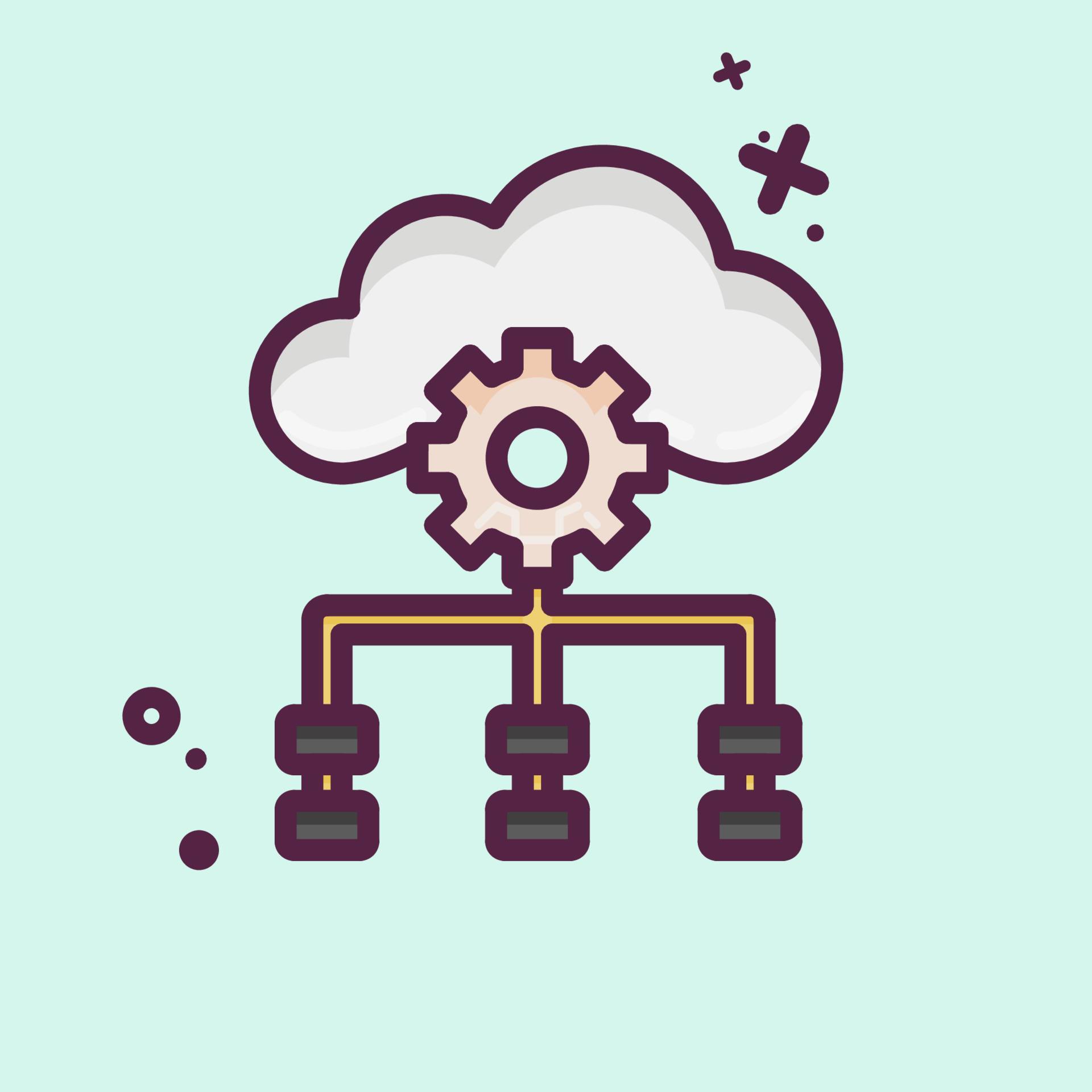Icon Temporal Difference. related to Machine Learning symbol. MBE style ...