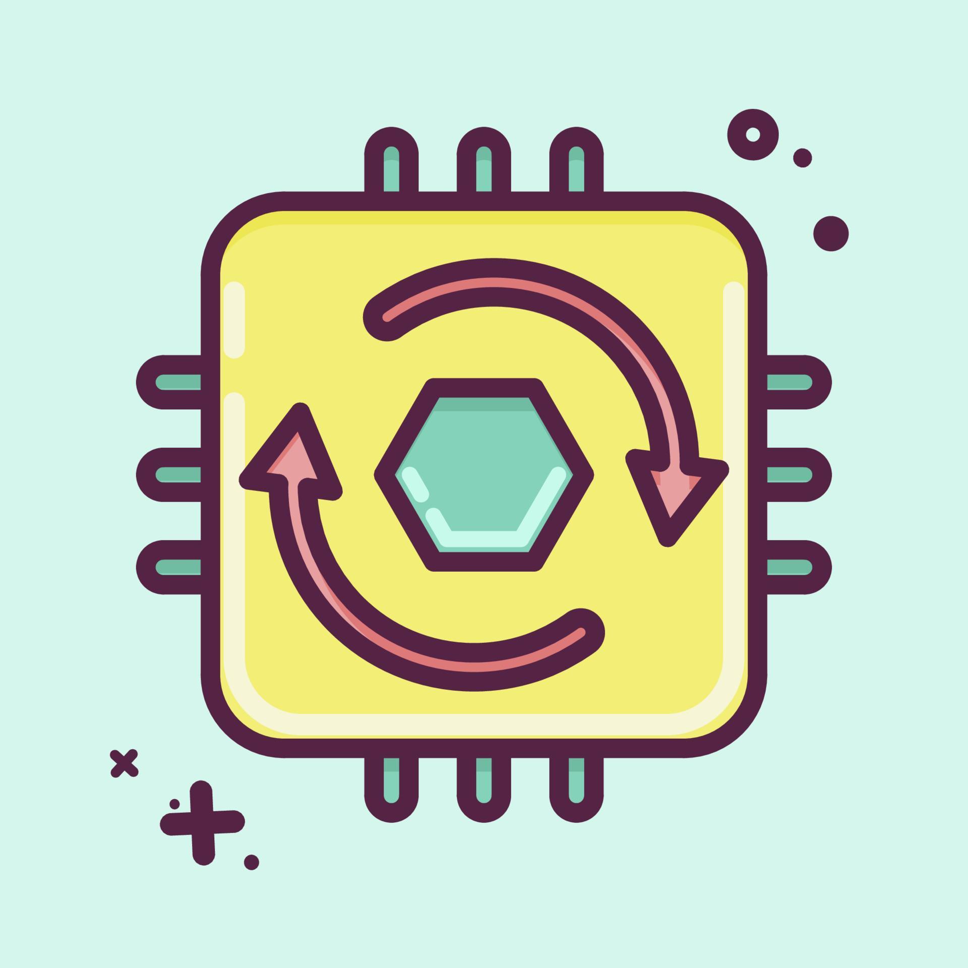 Icon Temporal Cycle Consistency. related to Machine Learning symbol ...