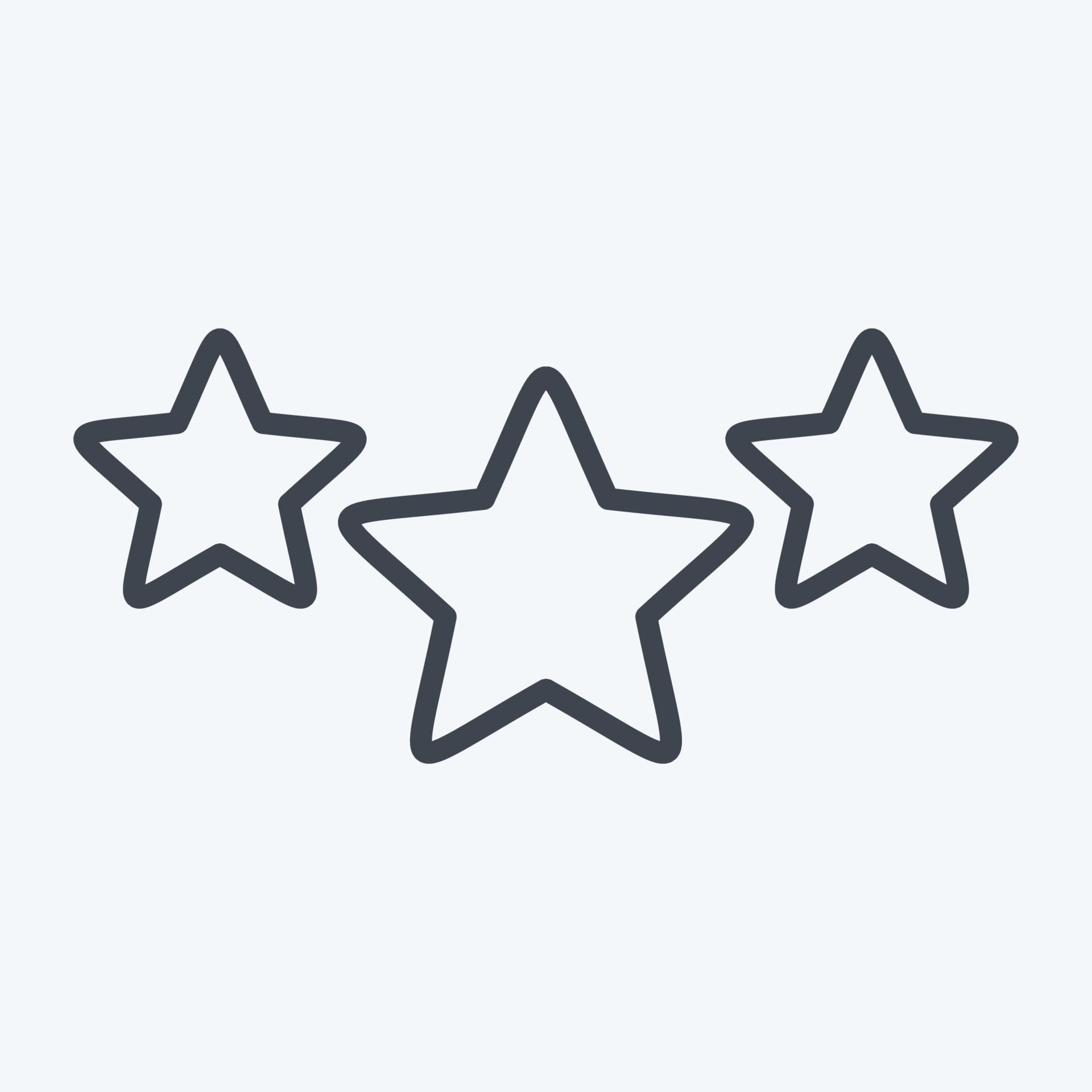 Icon 3 Stars Related To Stars Symbol Line Style Simple Design icon-3-stars-related-to-stars-symbol-line-style-simple-design