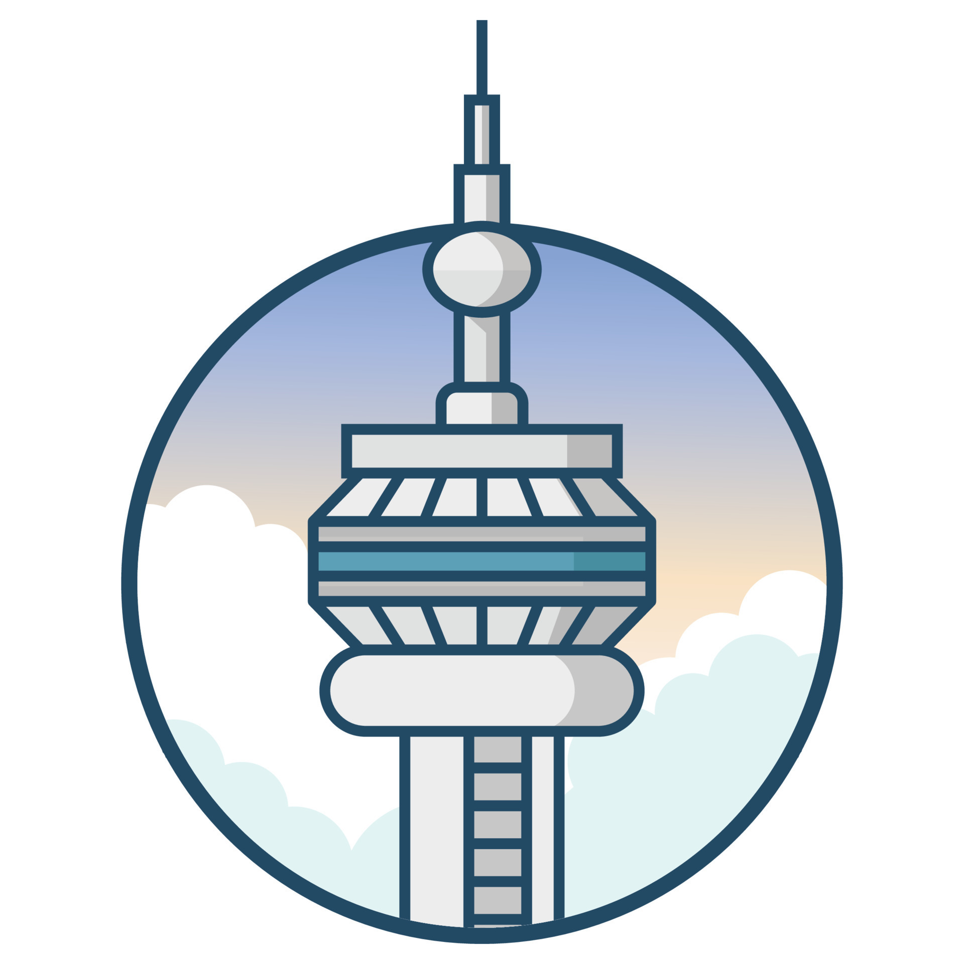 World famous building - Toronto 16591169 Vector Art at Vecteezy