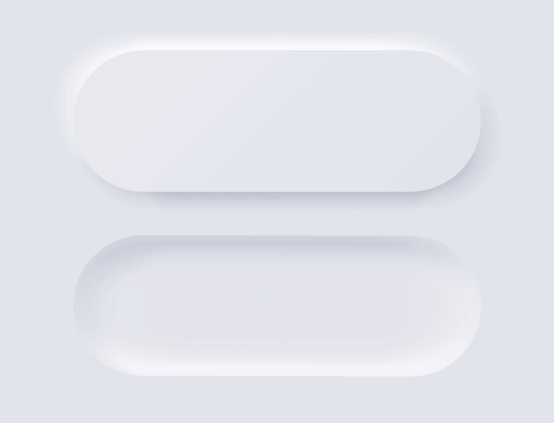 White button Neumorphism design elements vector set, Button and Element ...