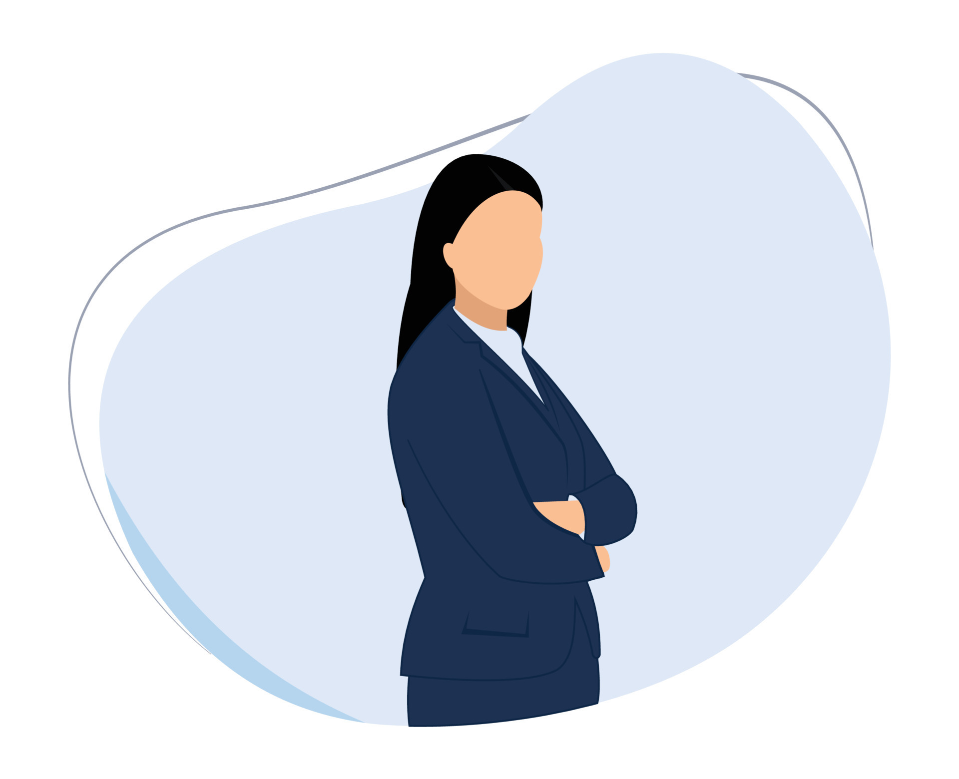 Businesswoman Silhouette Vector