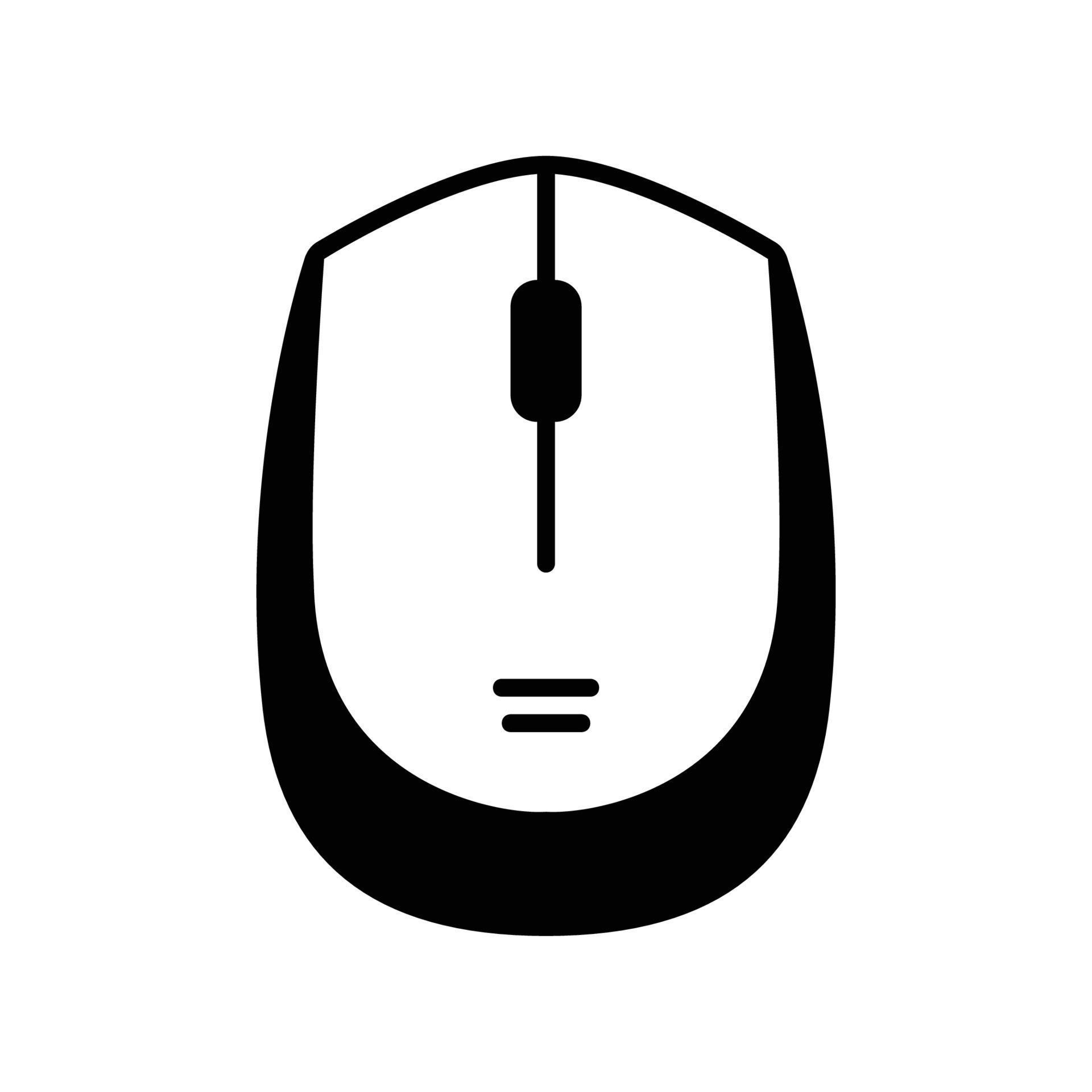 Computer Mouse Icon For Moving The Cursor And Providing Data Input