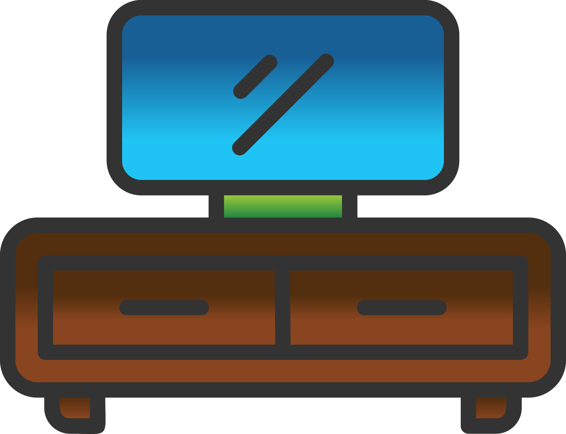 Tv Table Vector Icon Design 16600959 Vector Art at Vecteezy Tv Table Vector Icon Design 16600959 Vector Art at Vecteezy