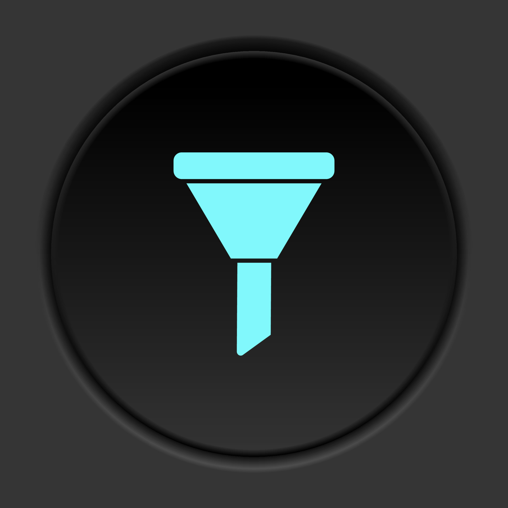 Round Button Icon Database Server Funnel Button Banner Round Badge Interface For