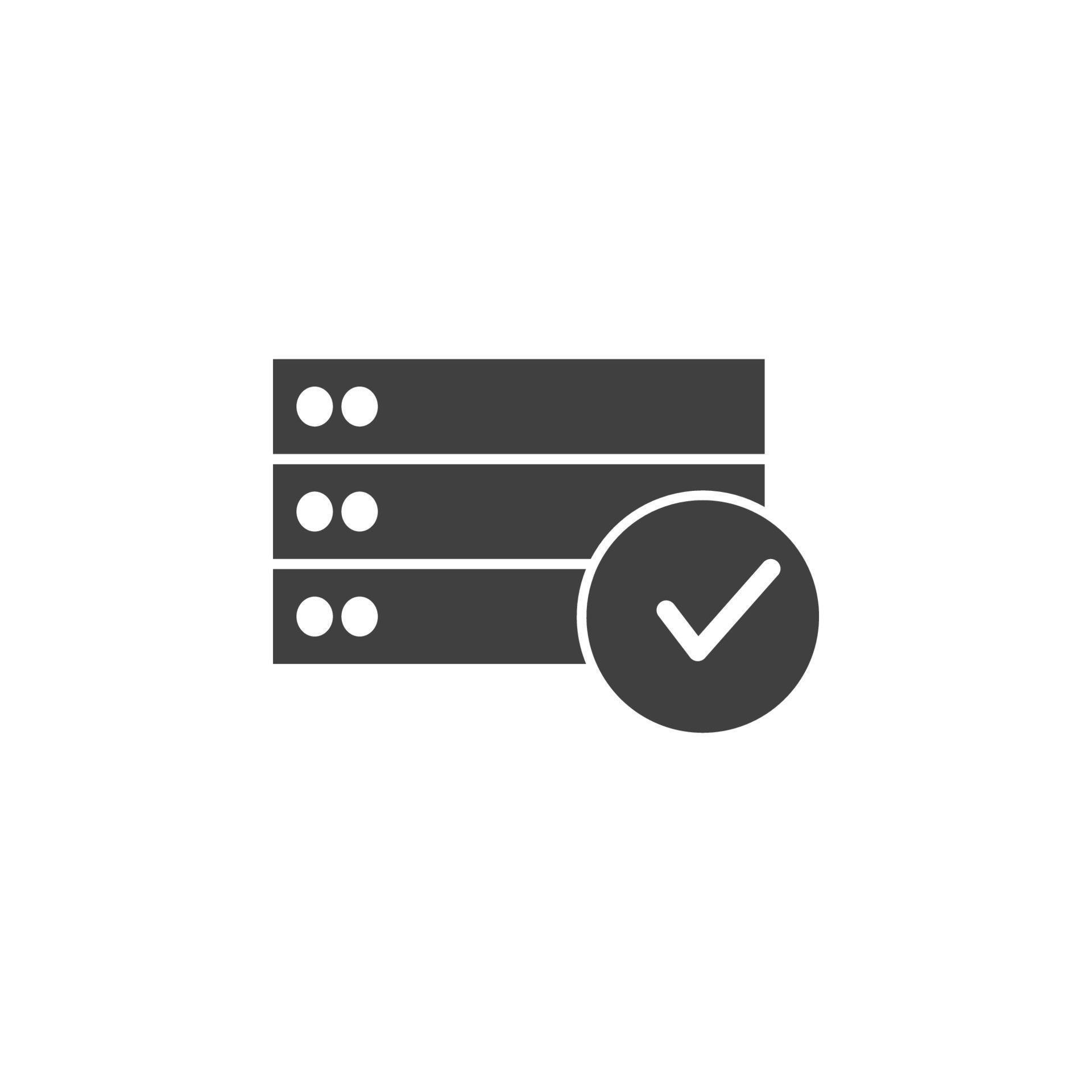 Database Server Vote Yes Vector Icon Element Of Data For Mobile Concept And Web Apps