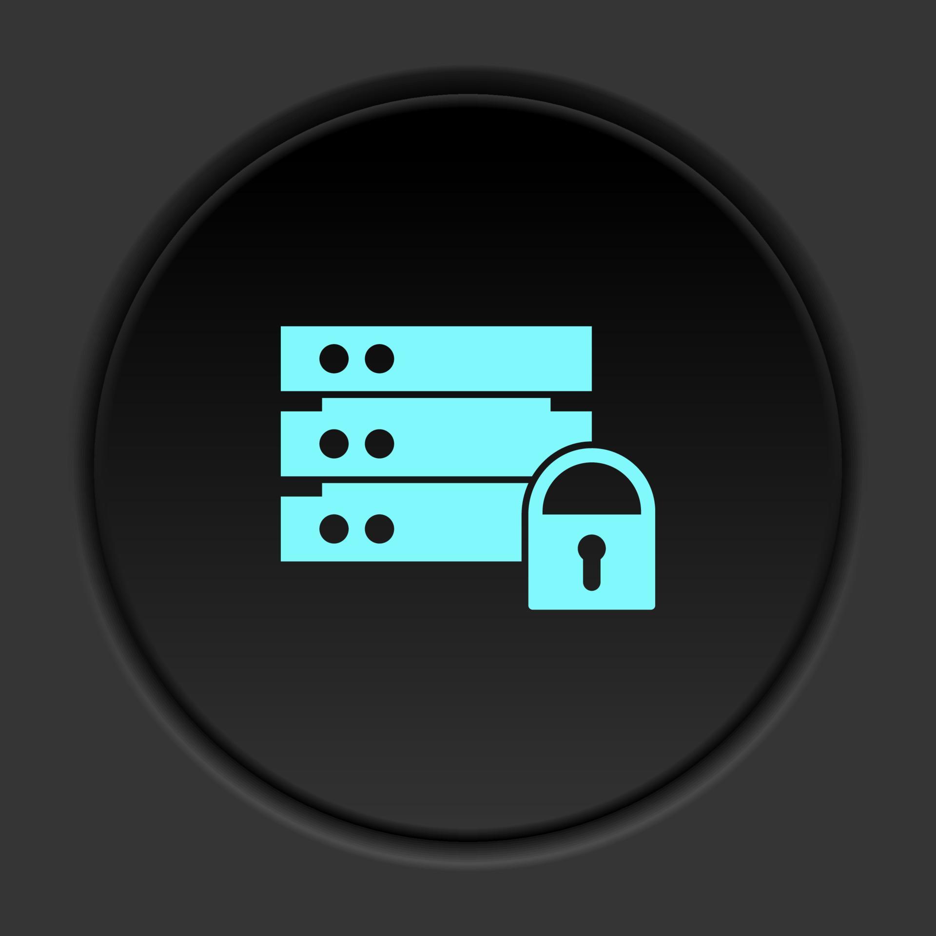 Round Button Icon Database Server Clock Button Banner Round Badge Interface For Application