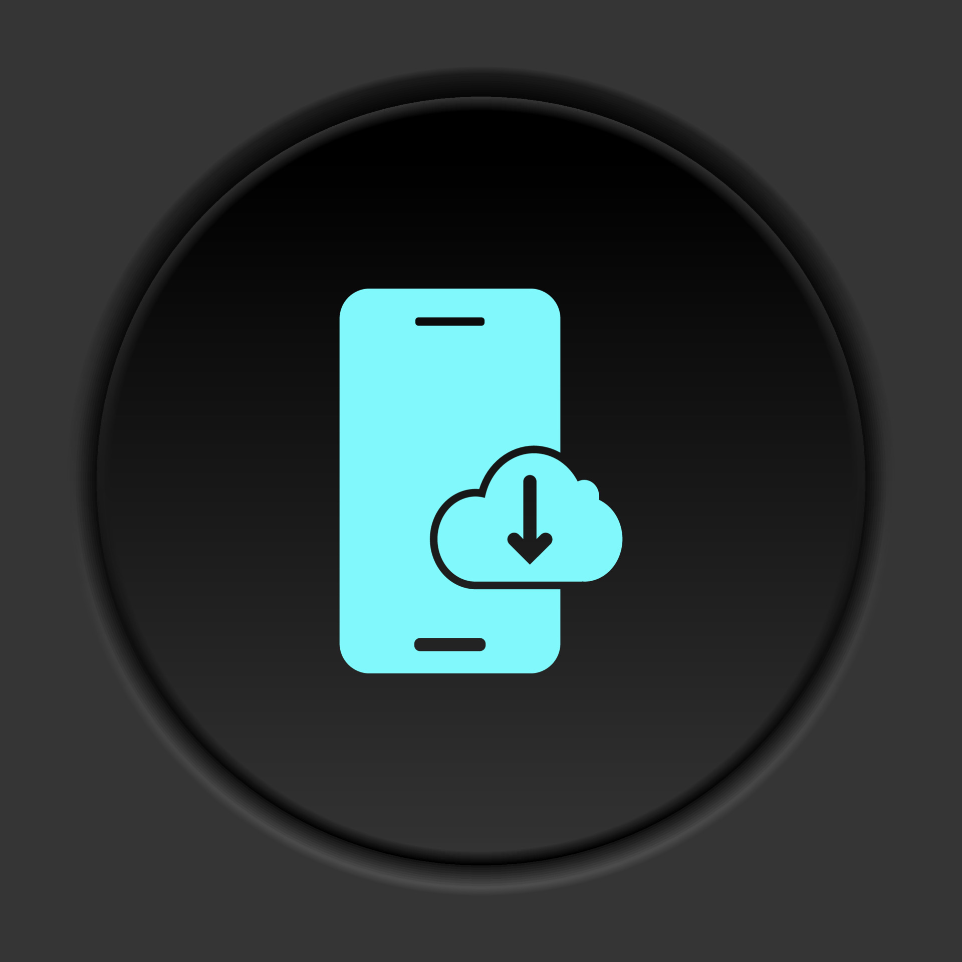 Round Button Icon Database Server Download Button Banner Round Badge Interface For