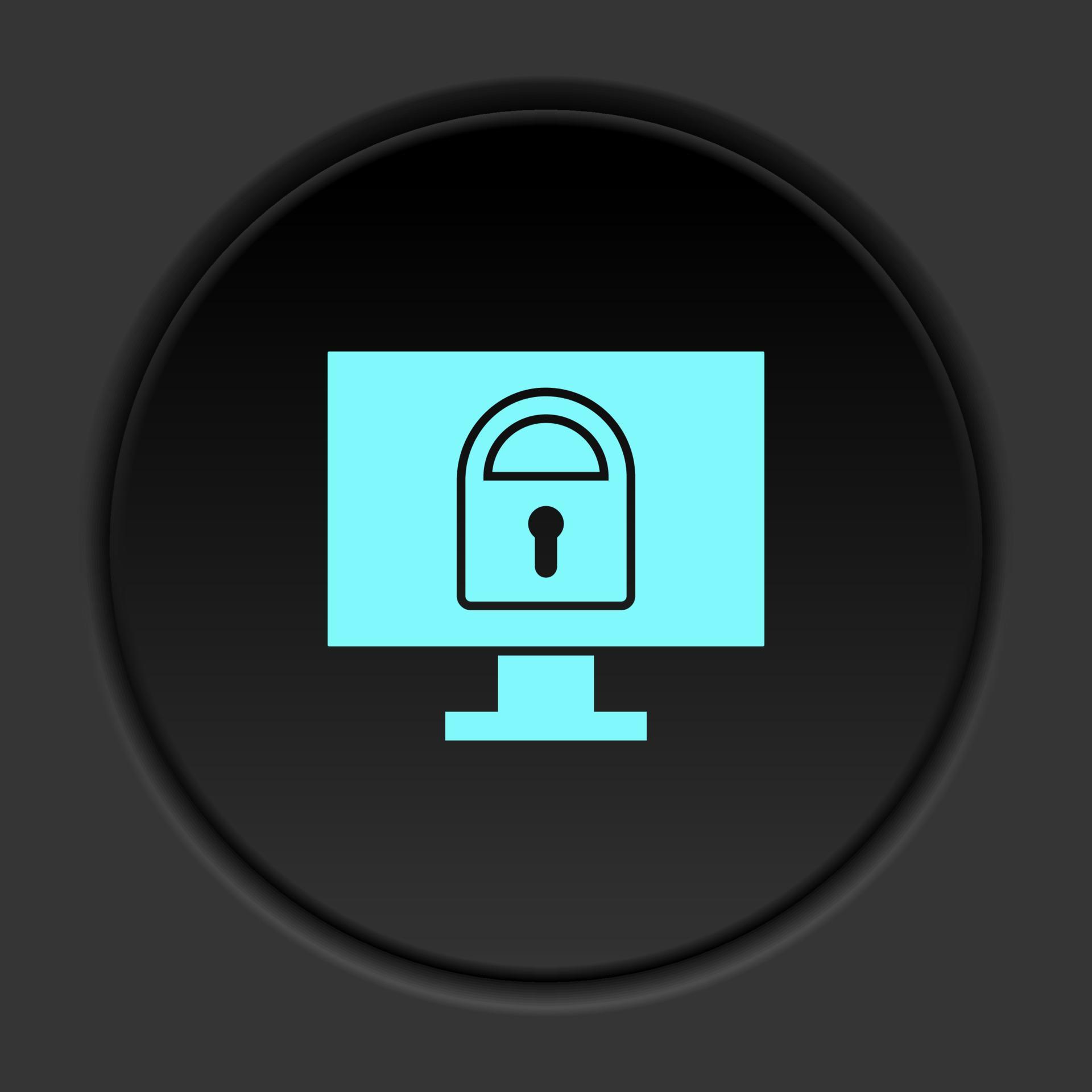 Round Button Icon Database Server Clock Monitor Button Banner Round Badge Interface For