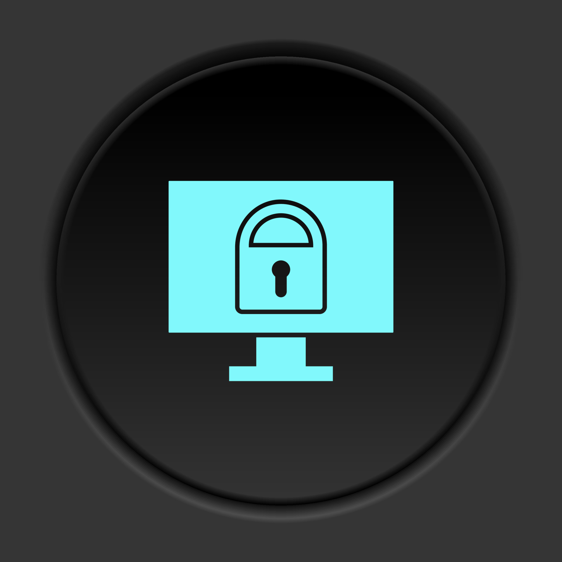 Round Button Icon Database Server Clock Monitor Button Banner Round Badge Interface For